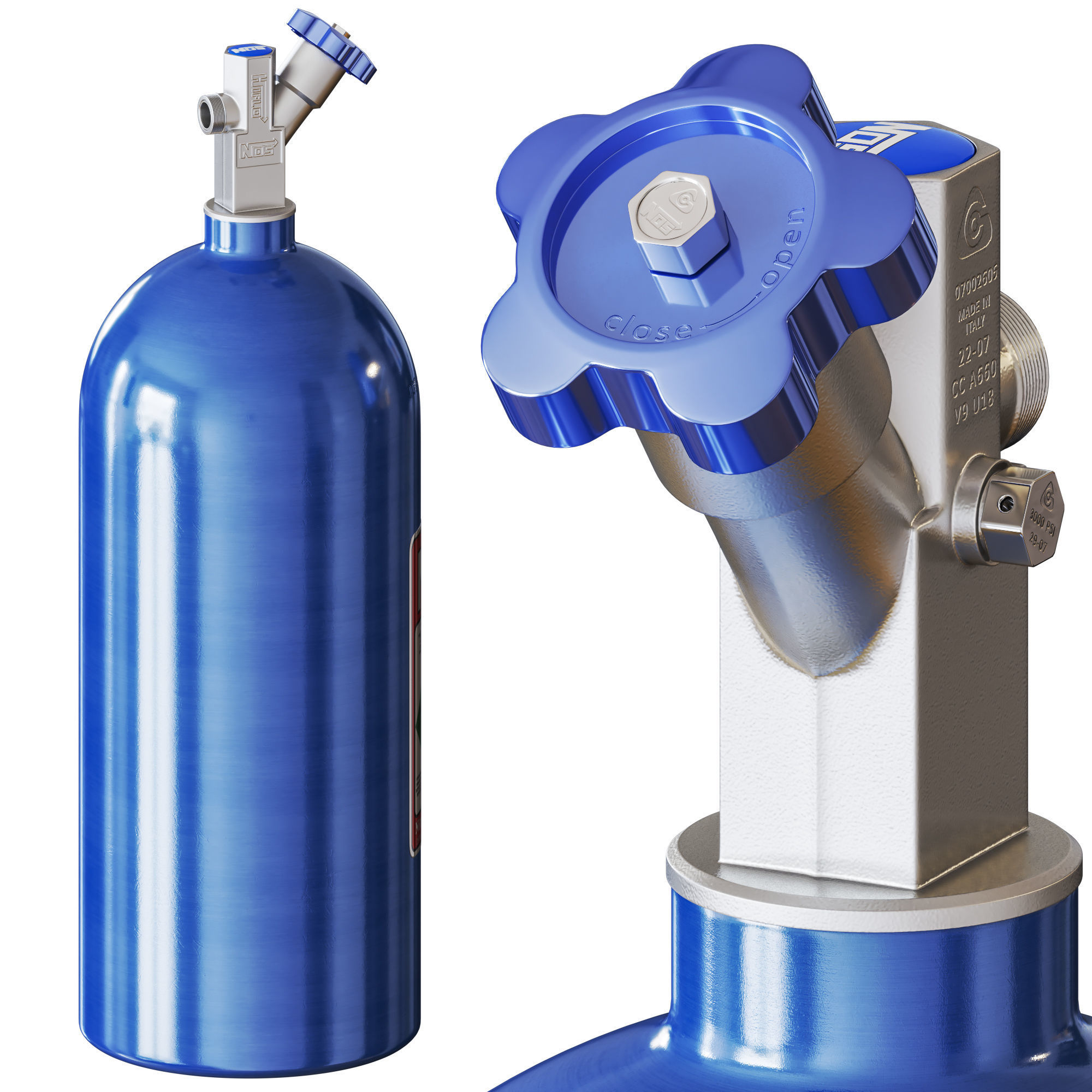 NOS - Nitrous oxide system 3D model | CGTrader