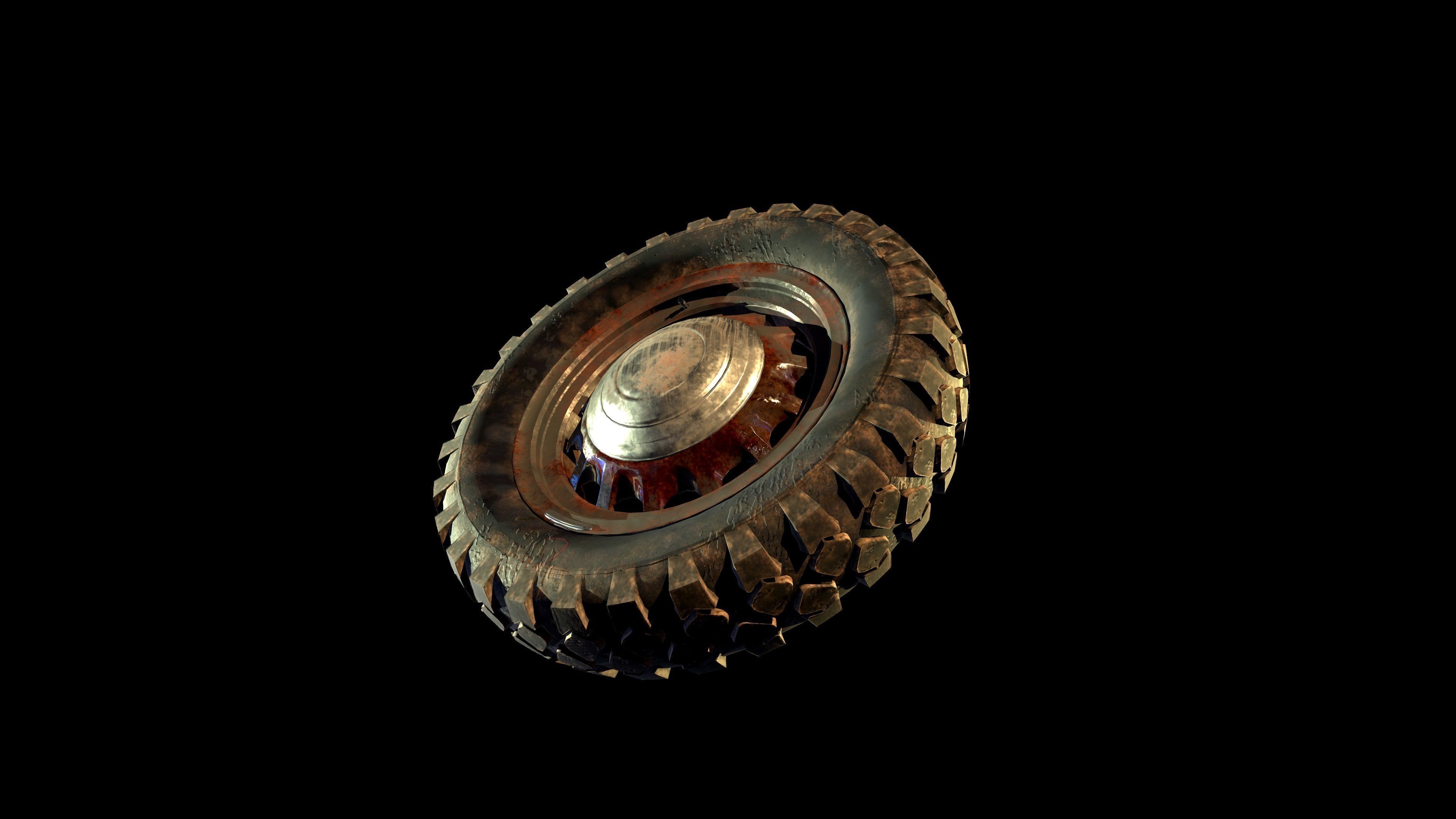 Tyre disk 3D model | CGTrader