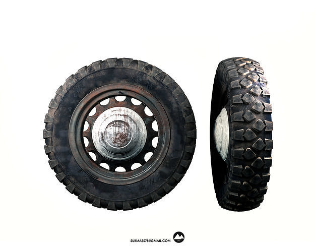 Tyre disk 3D model | CGTrader