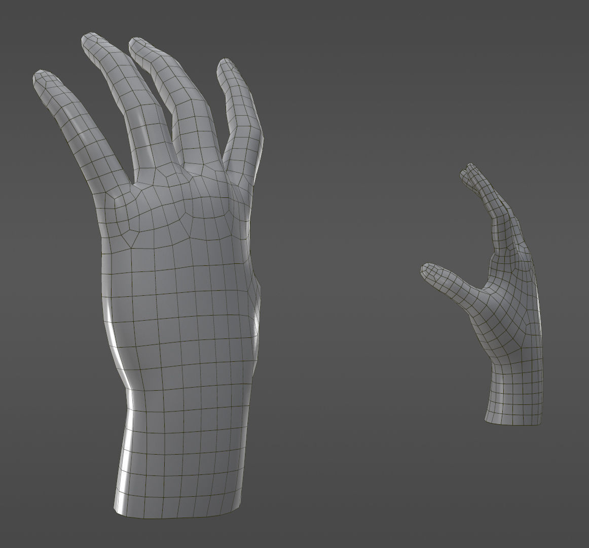 3D model Game resolution hands VR / AR / low-poly | CGTrader