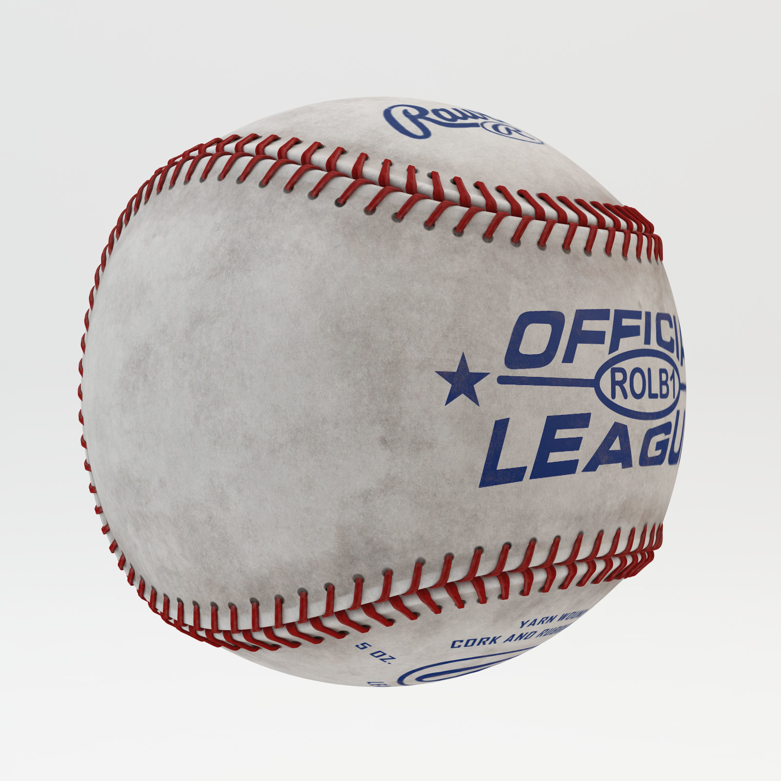 3D model Rawlings ROLB Official League Baseball 4K VR / AR / low-poly ...