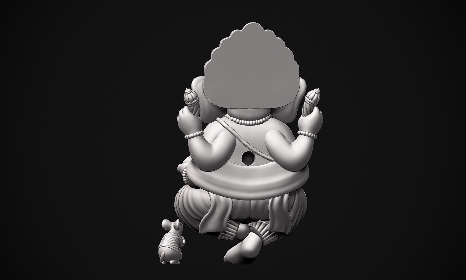 Ganesh ji with Mushak raj 3D model 3D printable | CGTrader