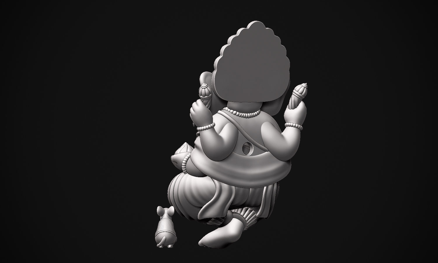 Ganesh ji with Mushak raj 3D model 3D printable | CGTrader