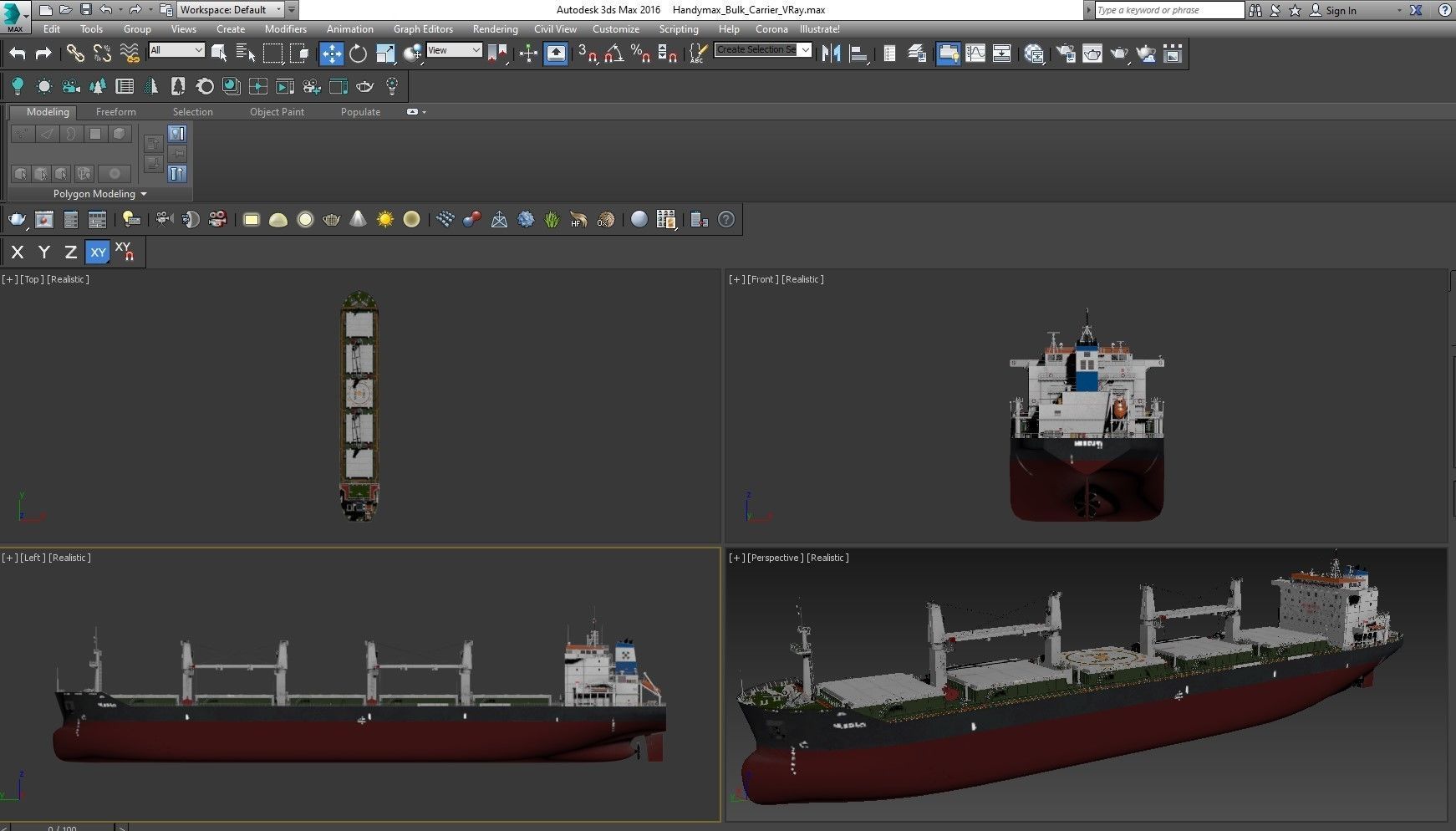Bulk carrier 3D model | CGTrader