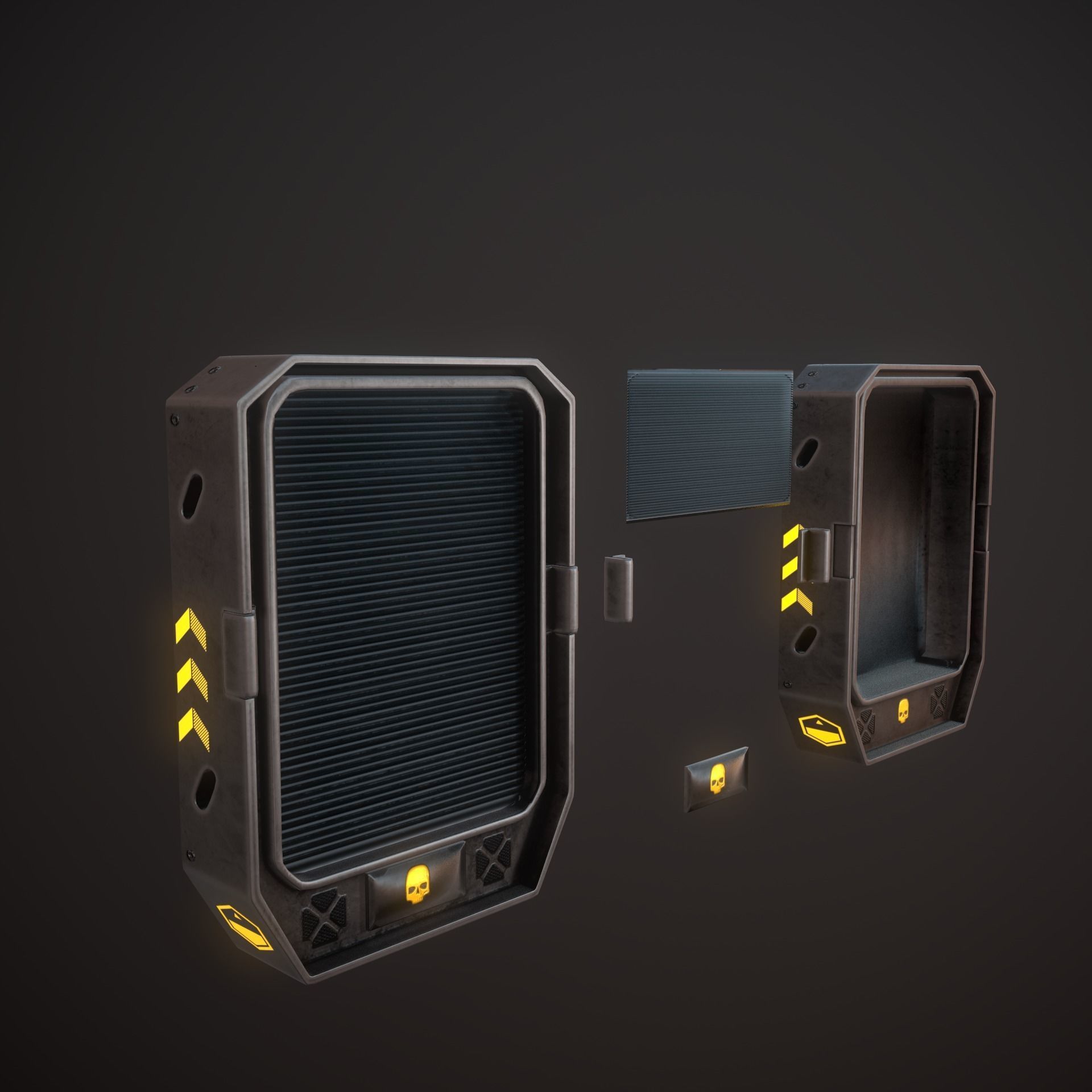 3D model Sci Fi Weapon Rack VR / AR / low-poly | CGTrader