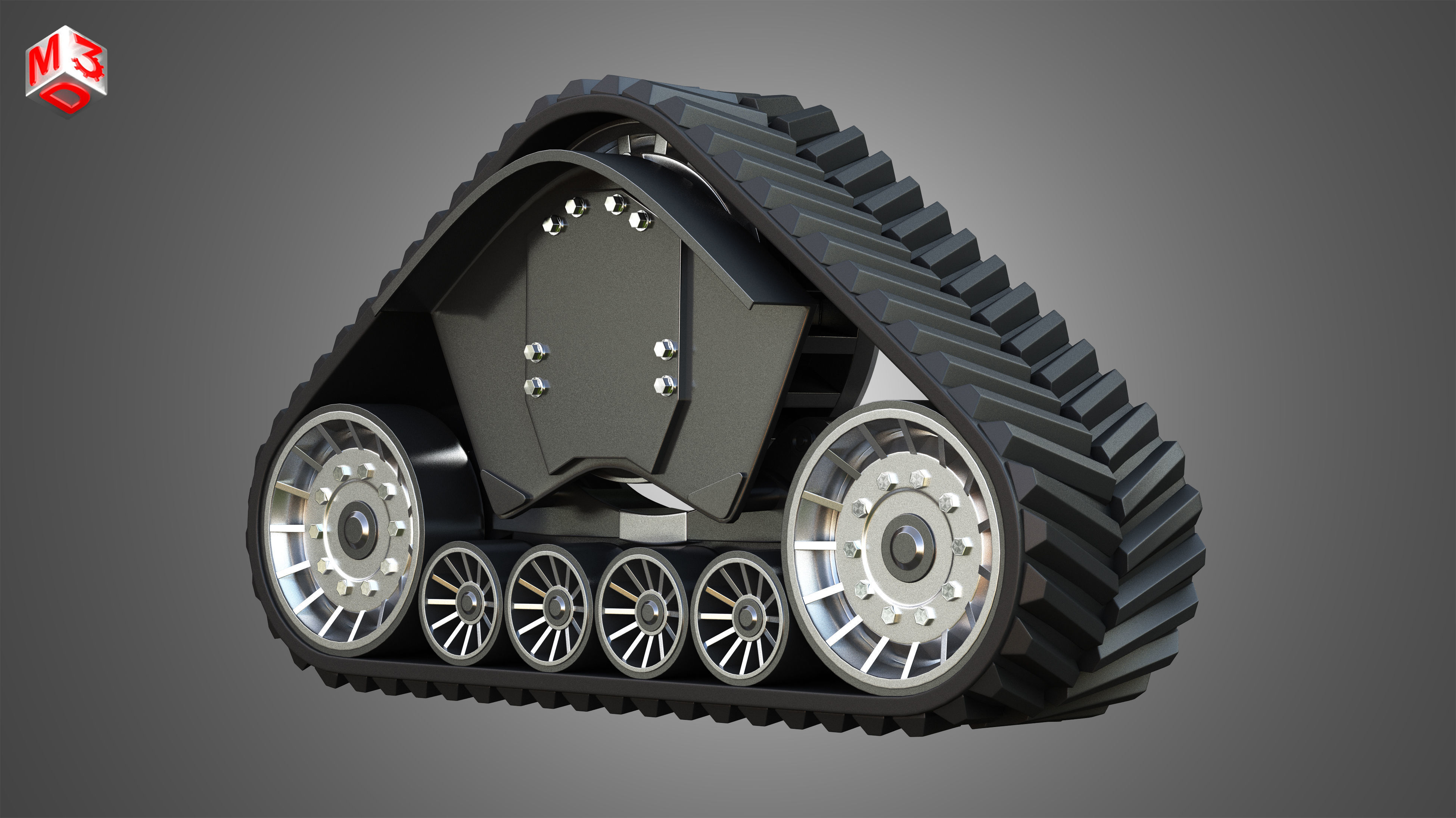 Rubber Crawler Track Systems - Package 3D model | CGTrader