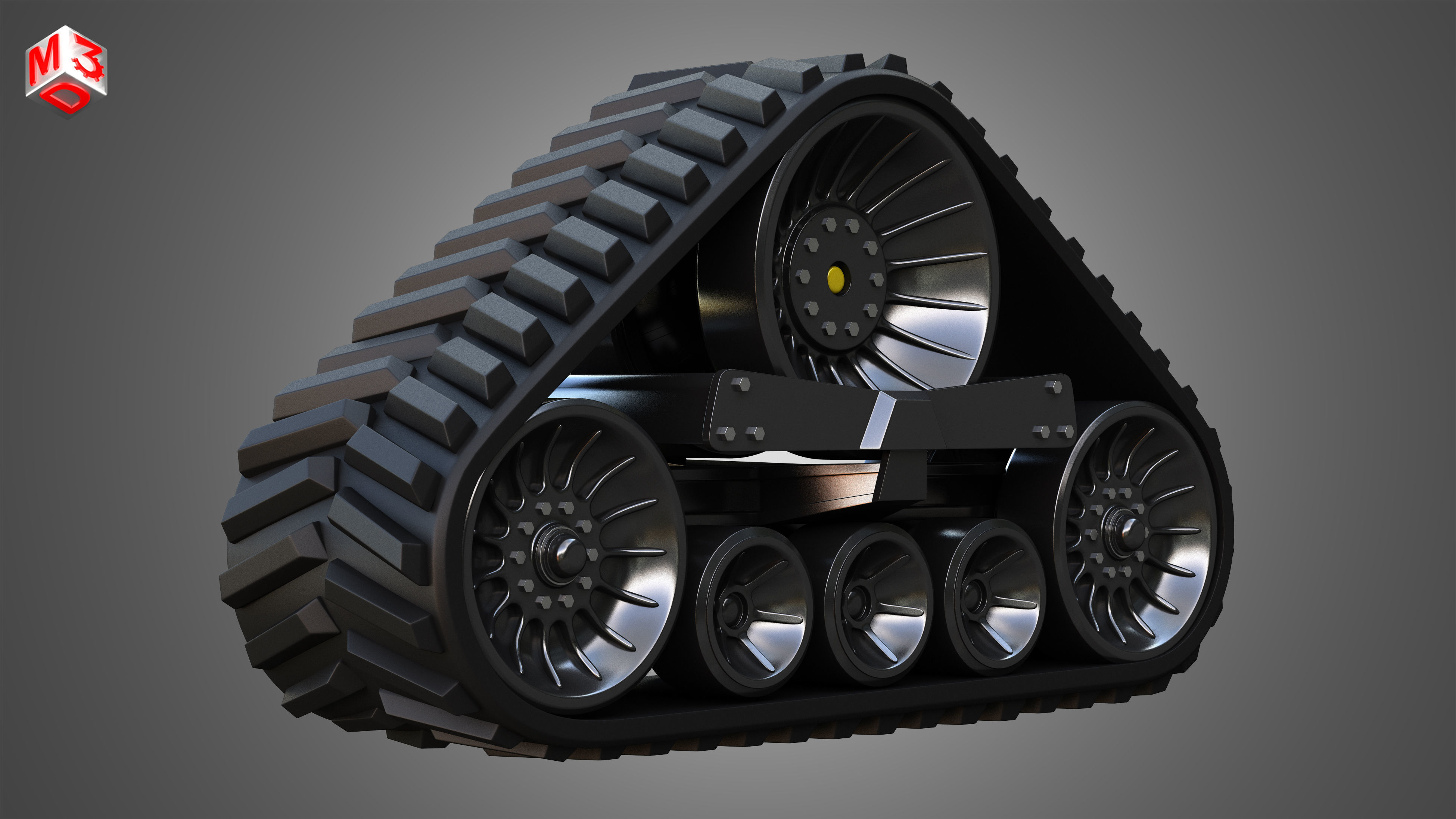 Rubber Crawler Track Systems - Package 3D model | CGTrader