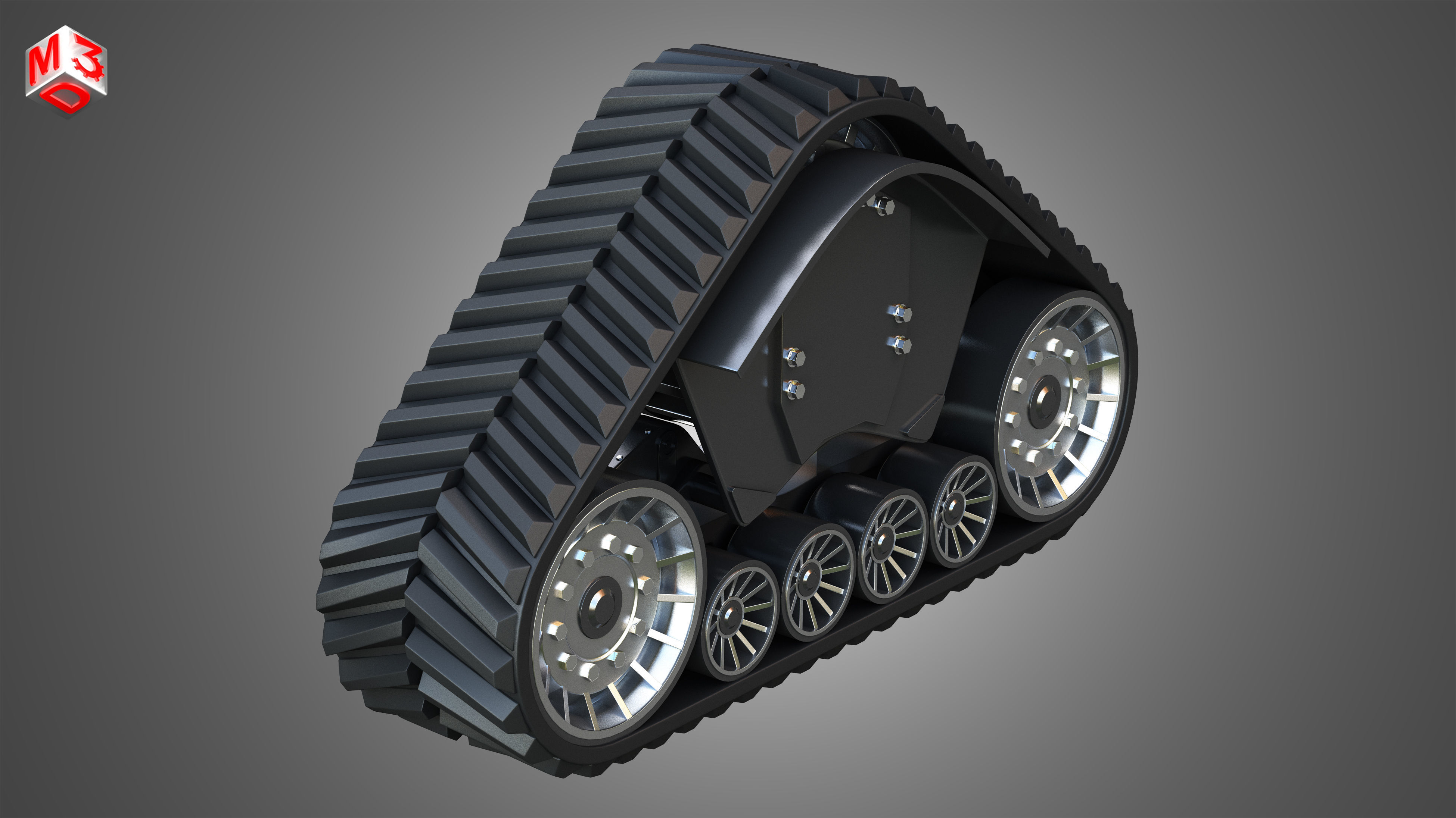 Rubber Crawler Track Systems - Package 3D model | CGTrader