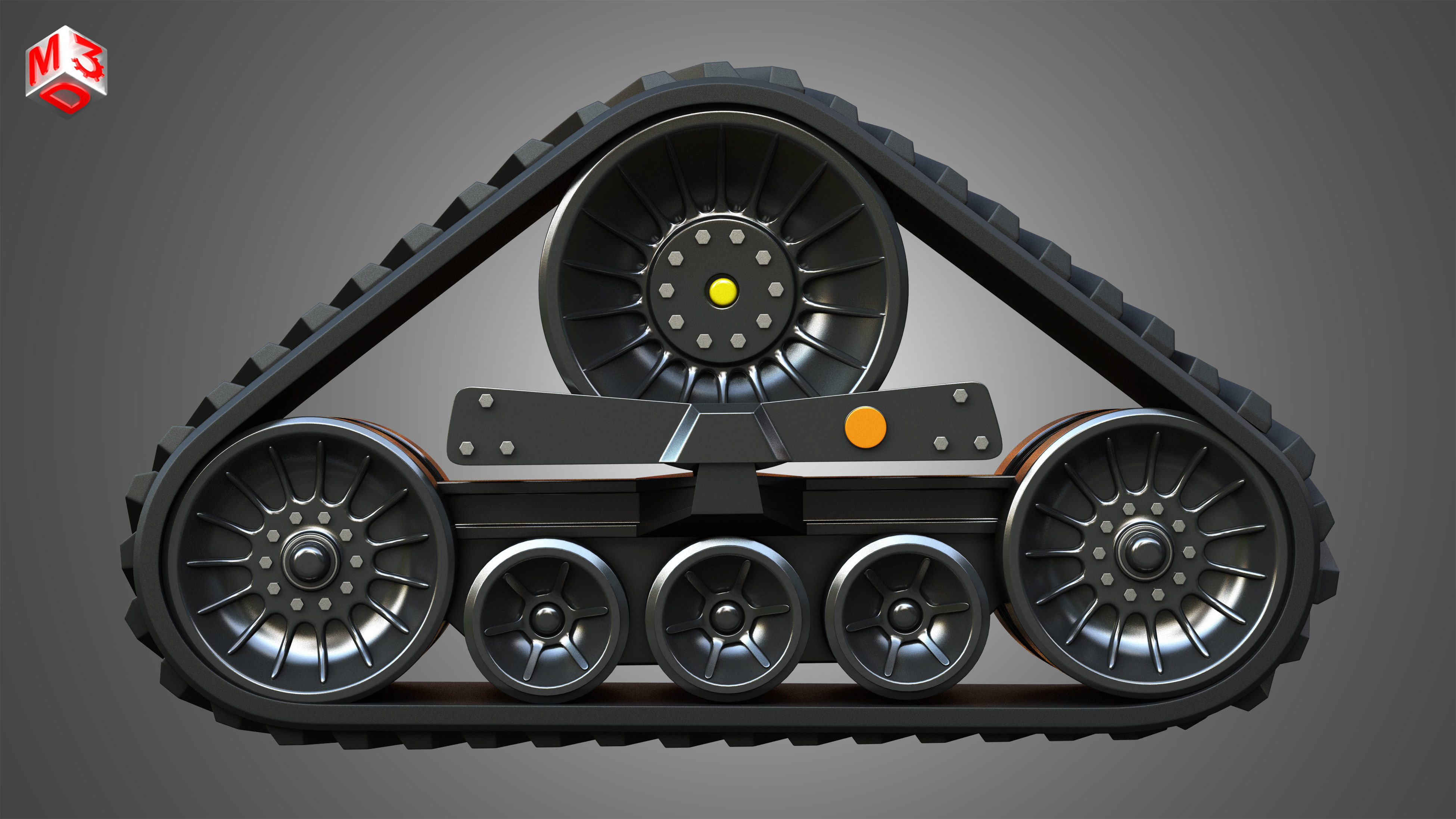 Rubber Crawler Track Systems - Package 3D model | CGTrader