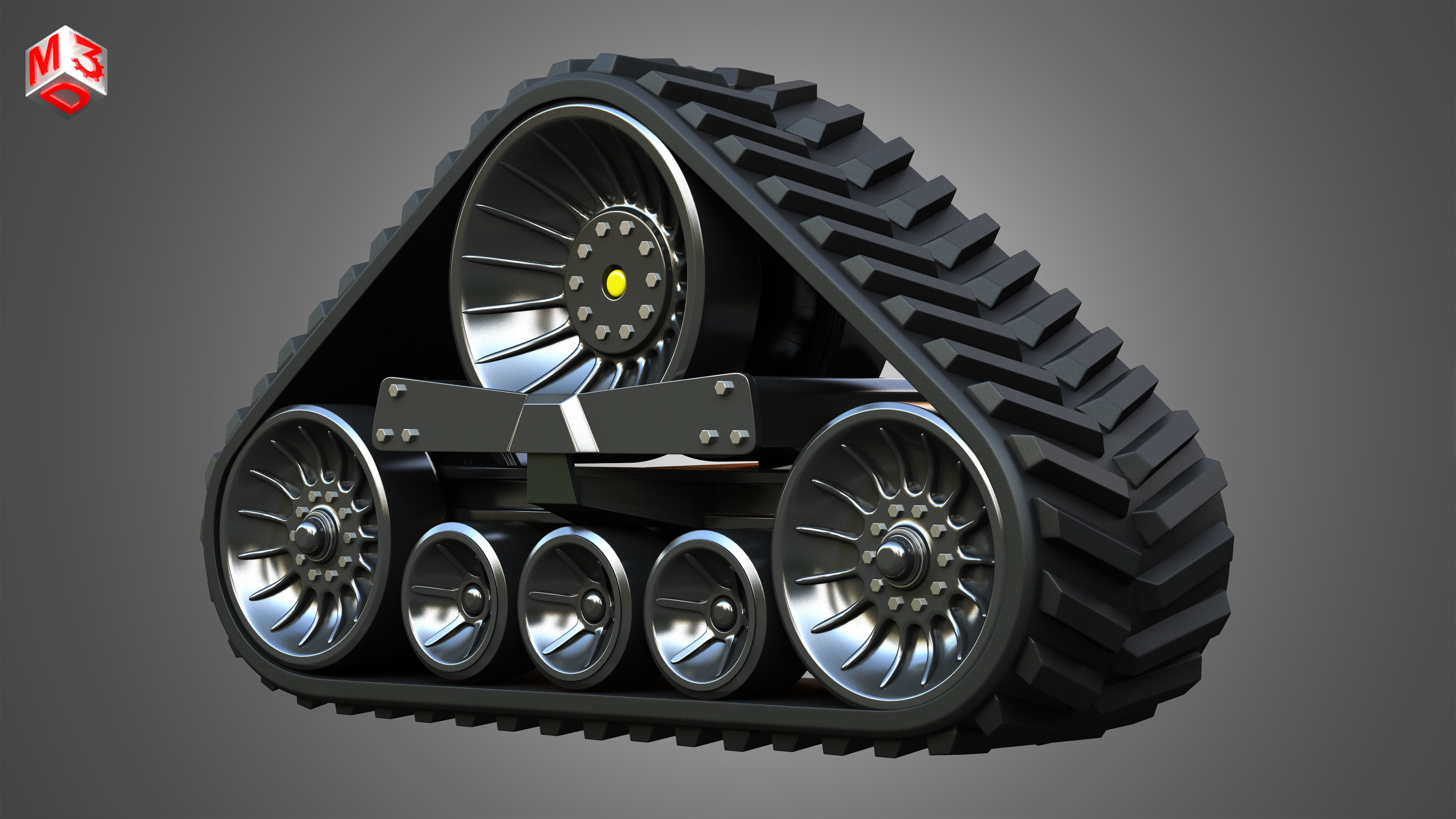Rubber Crawler Track Systems - Package 3D model | CGTrader