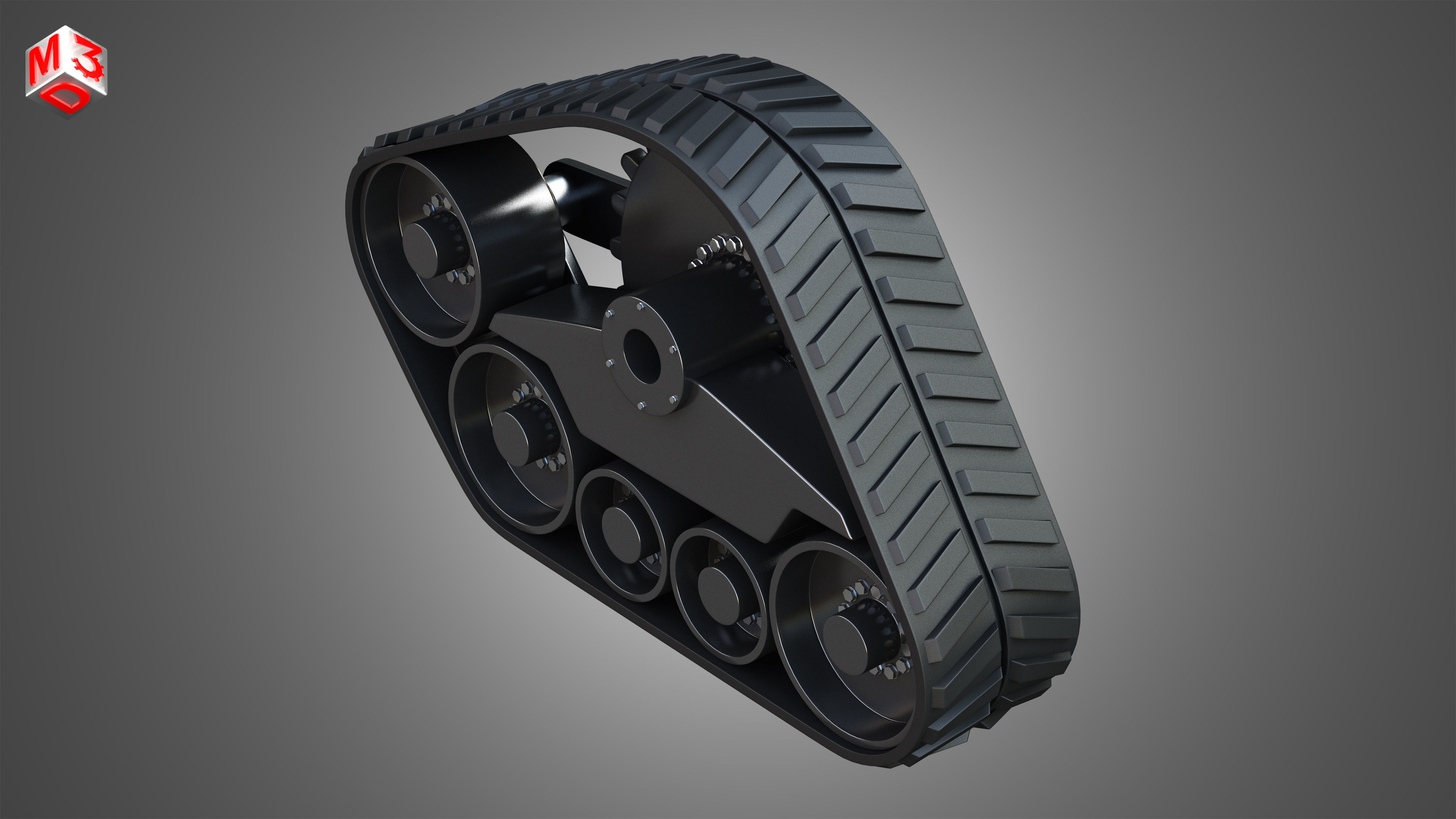 Rubber Crawler Track Systems - Package 3D model | CGTrader
