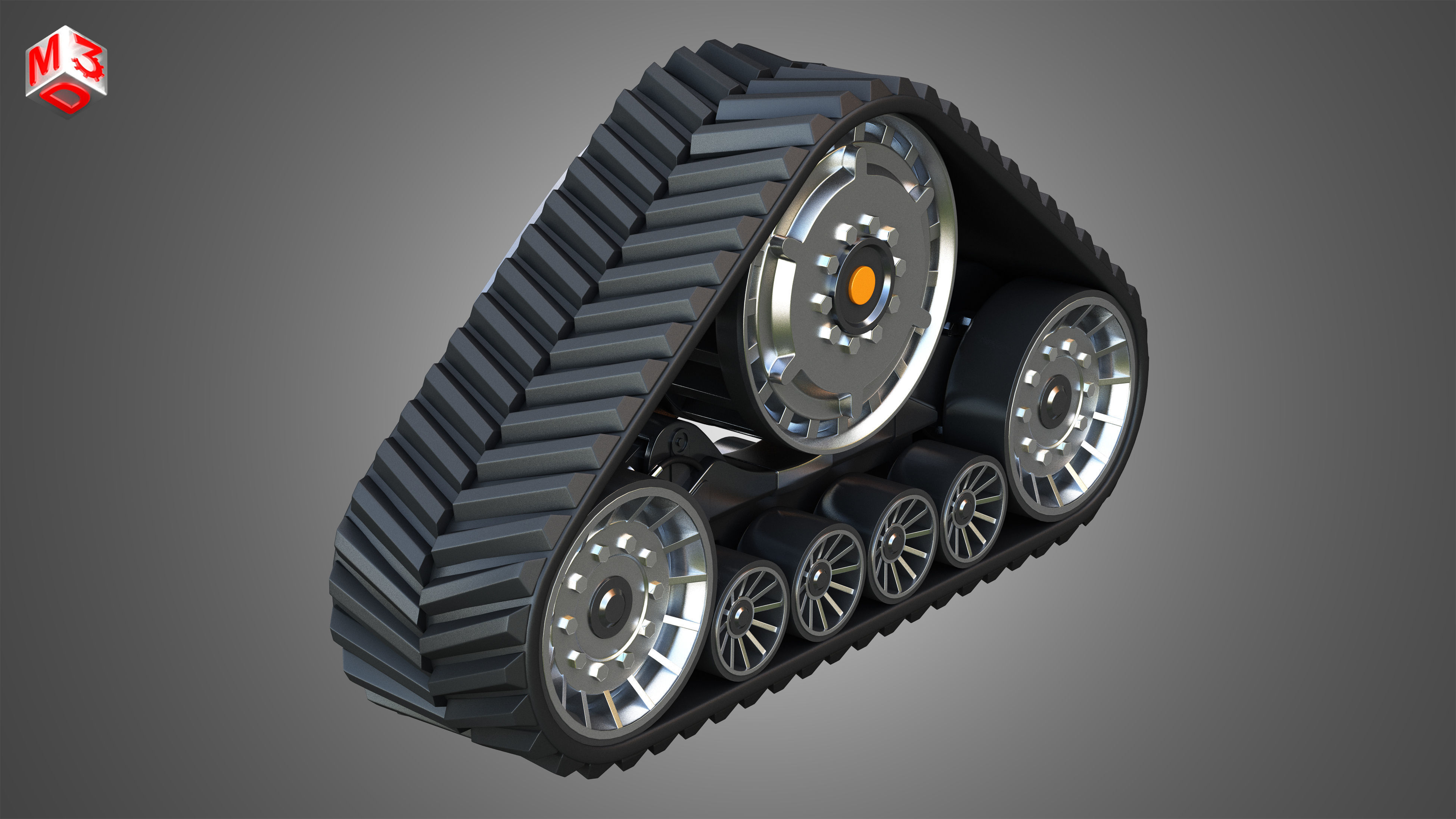 Rubber Crawler Track Systems - Package 3D model | CGTrader