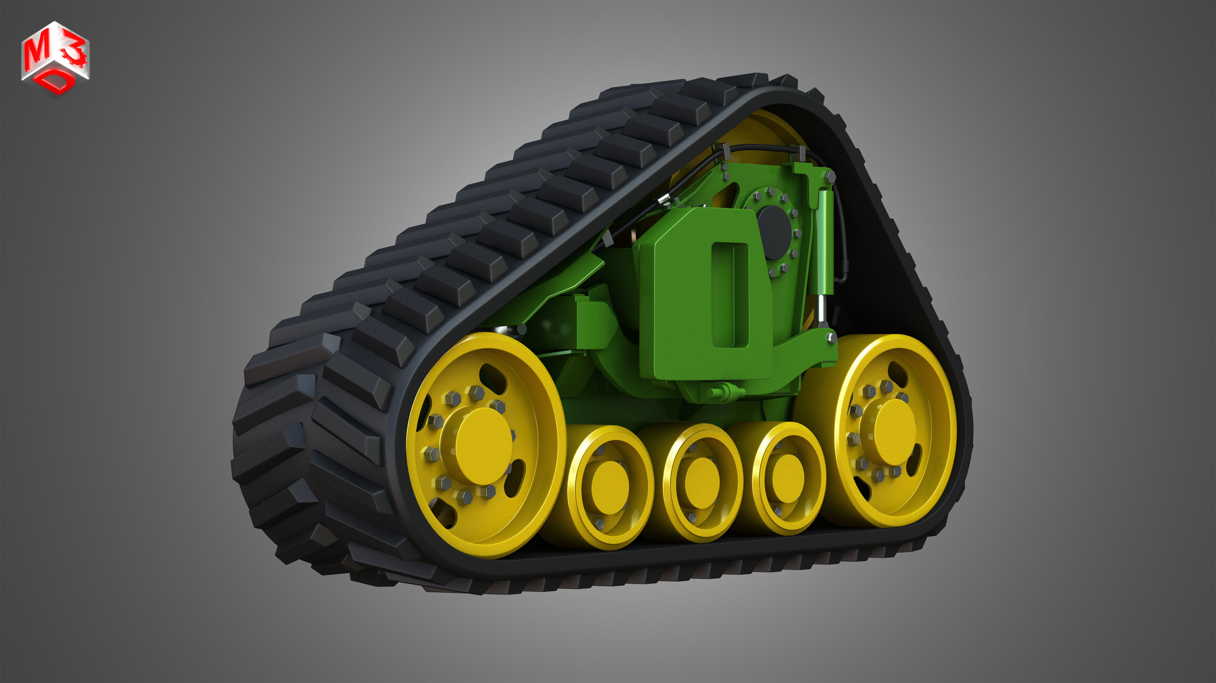 Rubber Crawler Track Systems - Package 3D model | CGTrader