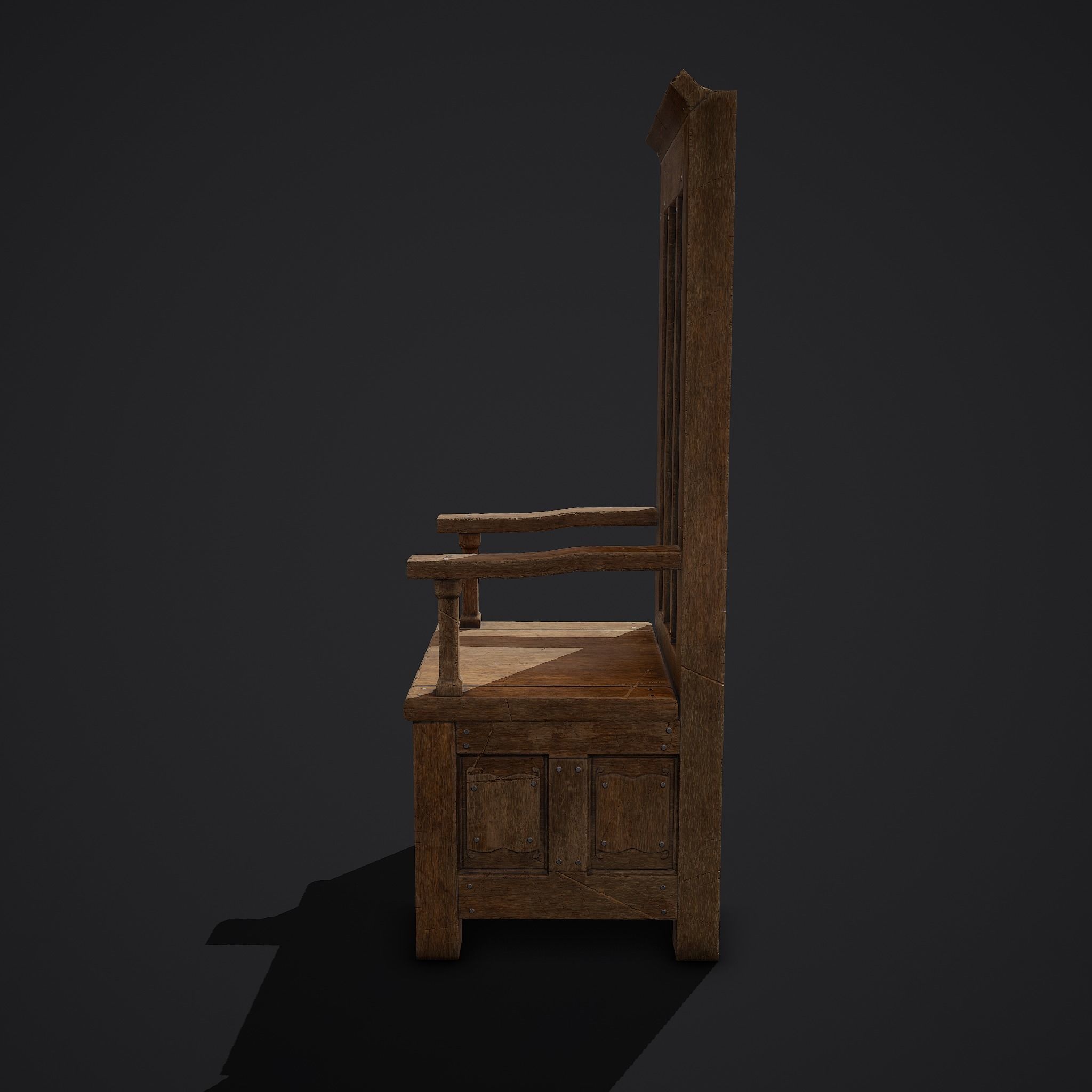 3D model Medieval Royal Chair VR / AR / low-poly | CGTrader