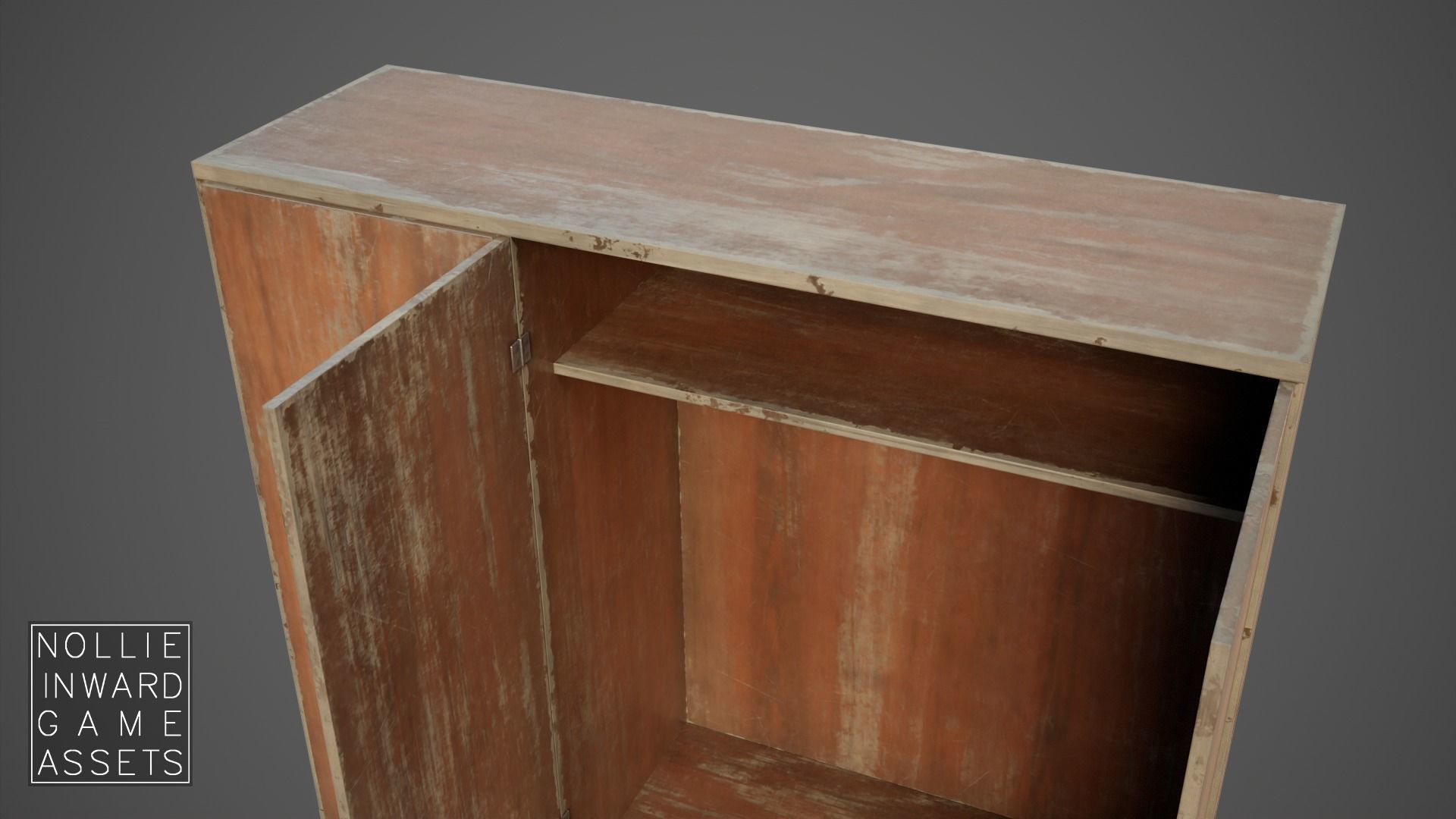 3D model Soviet Wardrobe Variant 1 Damaged VR / AR / low-poly | CGTrader