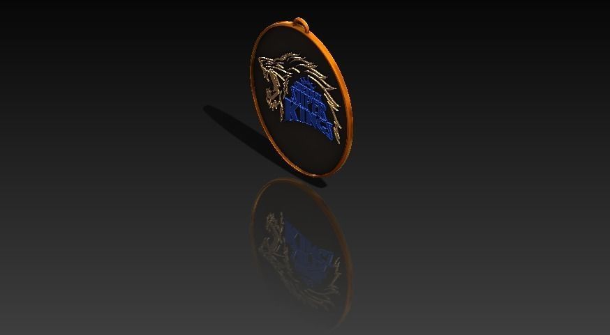 CSK Logo Keychain 3D model 3D printable | CGTrader