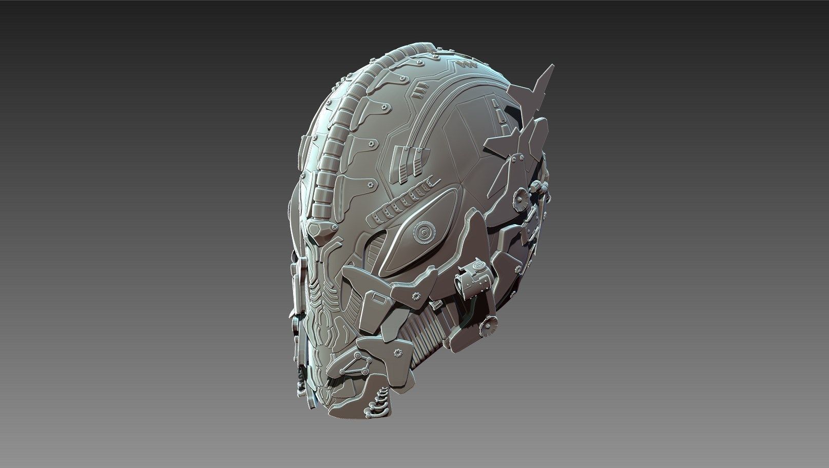 Sci-Fi Head 3D model | CGTrader