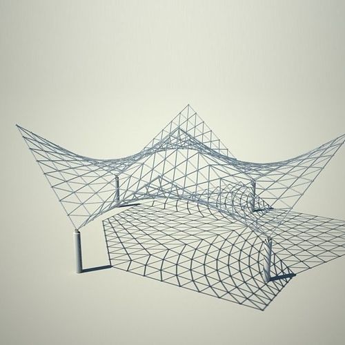 Metallic structure truss 04 modular structure 3D model | CGTrader