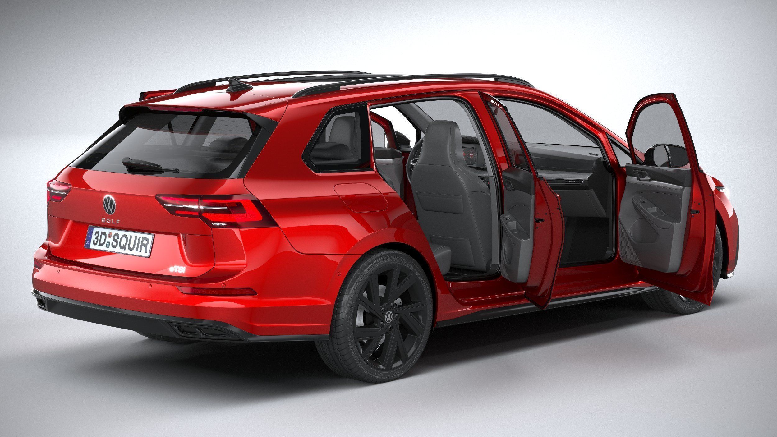 Volkswagen Golf Variant R-line 2021 3D model | CGTrader