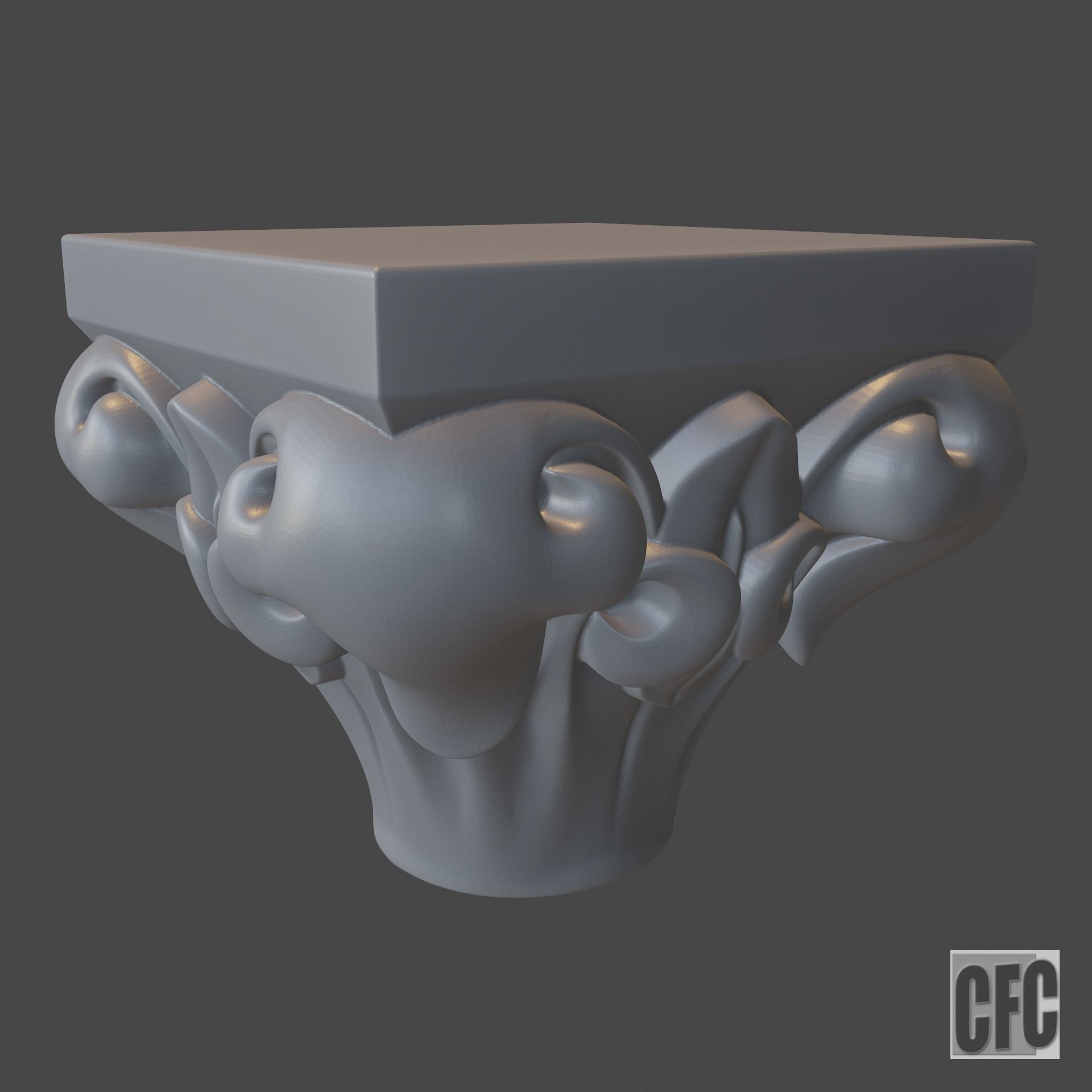 Goth Column - 3d model for CNC - GothColumnCFC06 3D model 3D printable ...