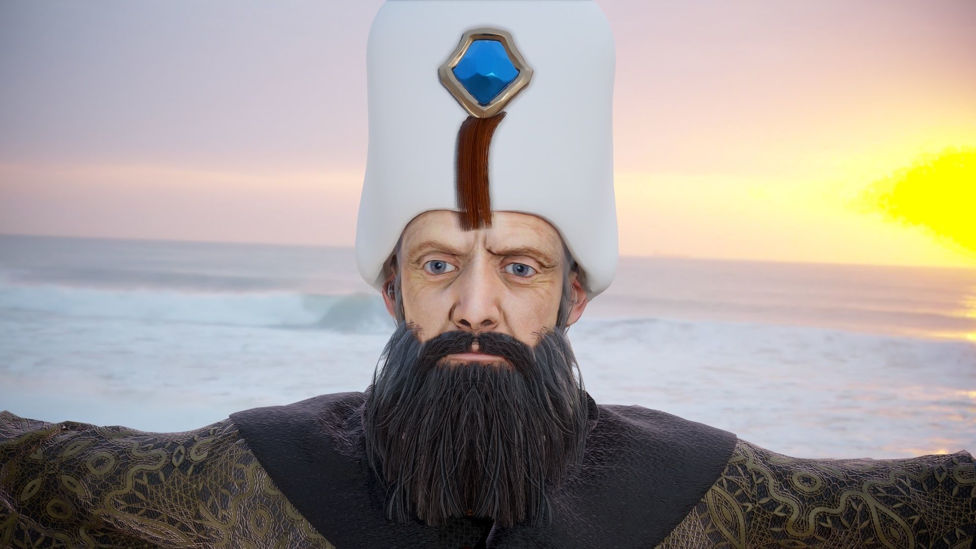 3D model Magnificent Kanuni Sultan Suleyman 3D Model VR / AR / low-poly ...