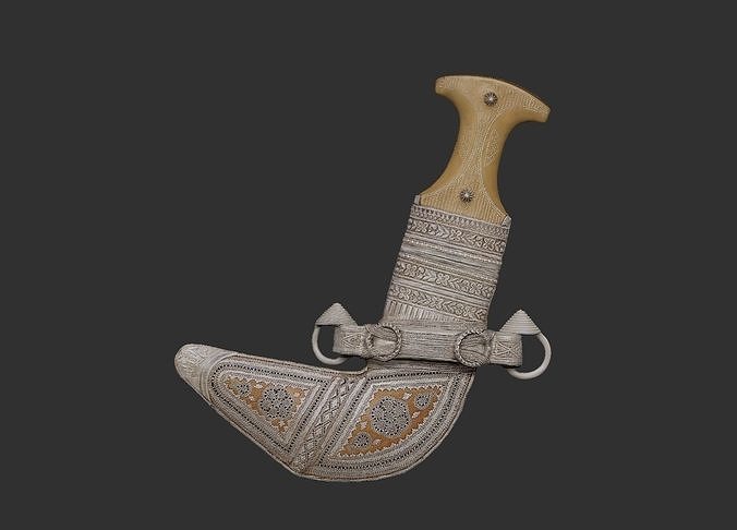 Omani Khanjar 3D Printable Model 3D model 3D printable | CGTrader