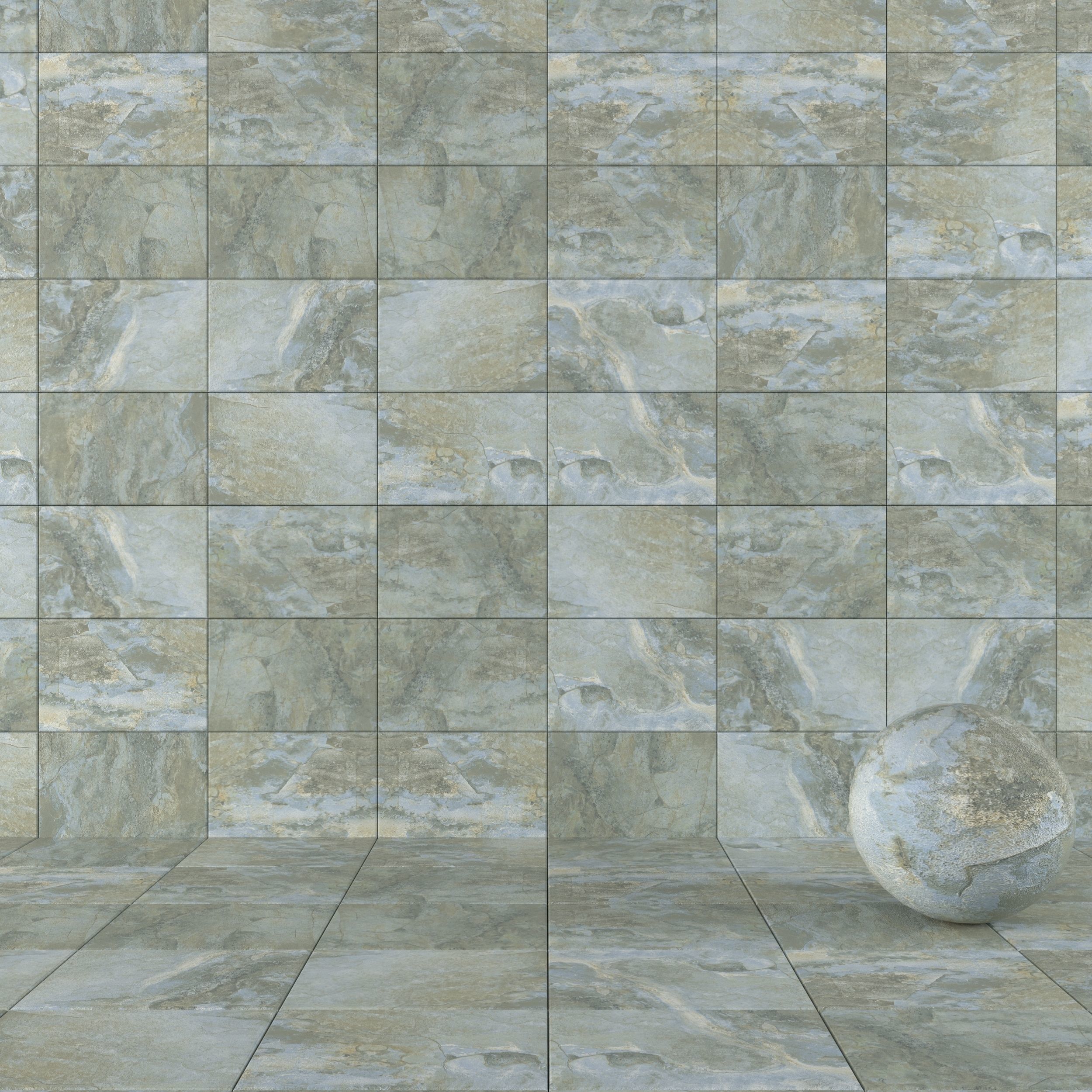 Stone Wall Tiles Key Stone Blue 40x60 Texture | CGTrader