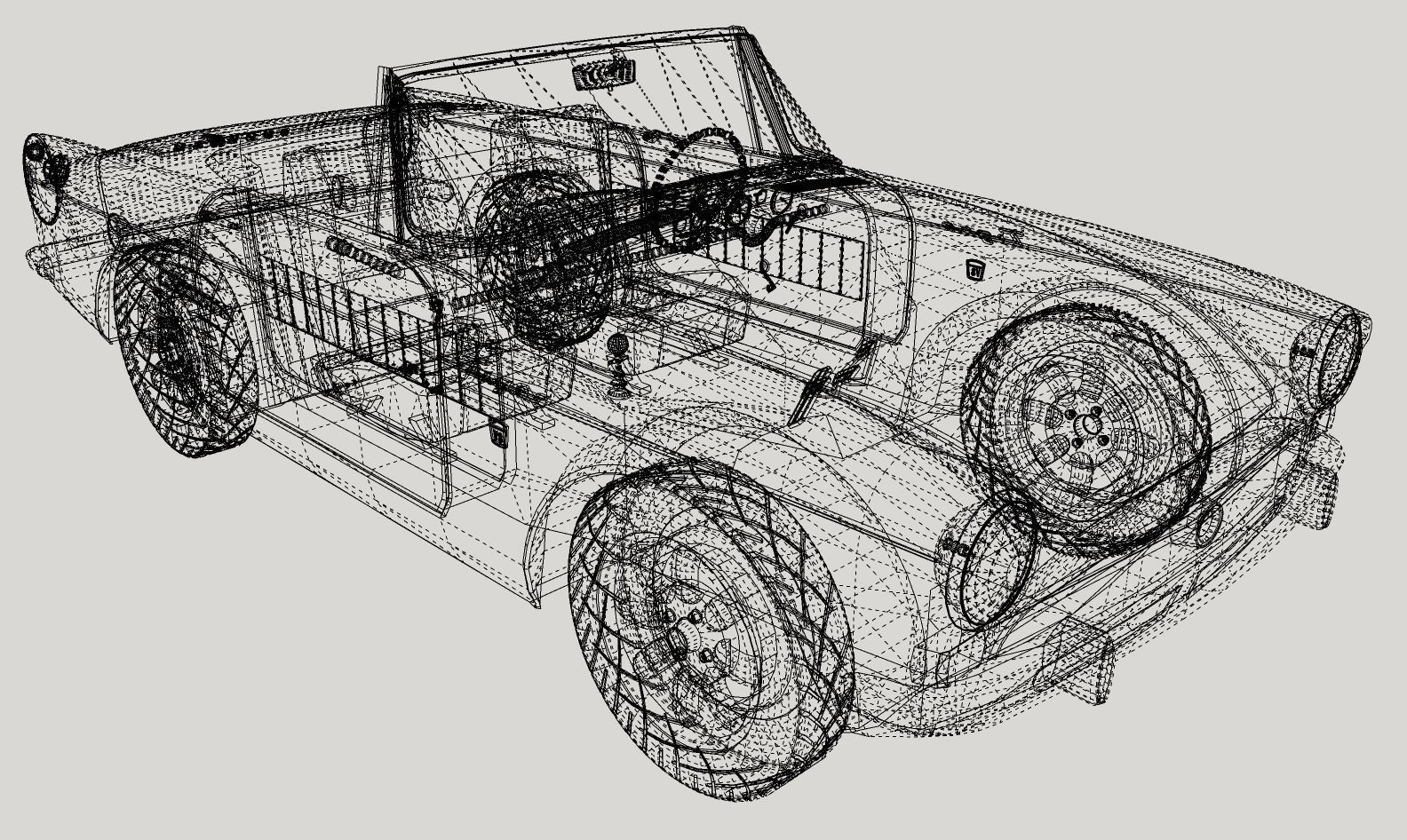 Sunbeam Tiger 1966 3D model | CGTrader