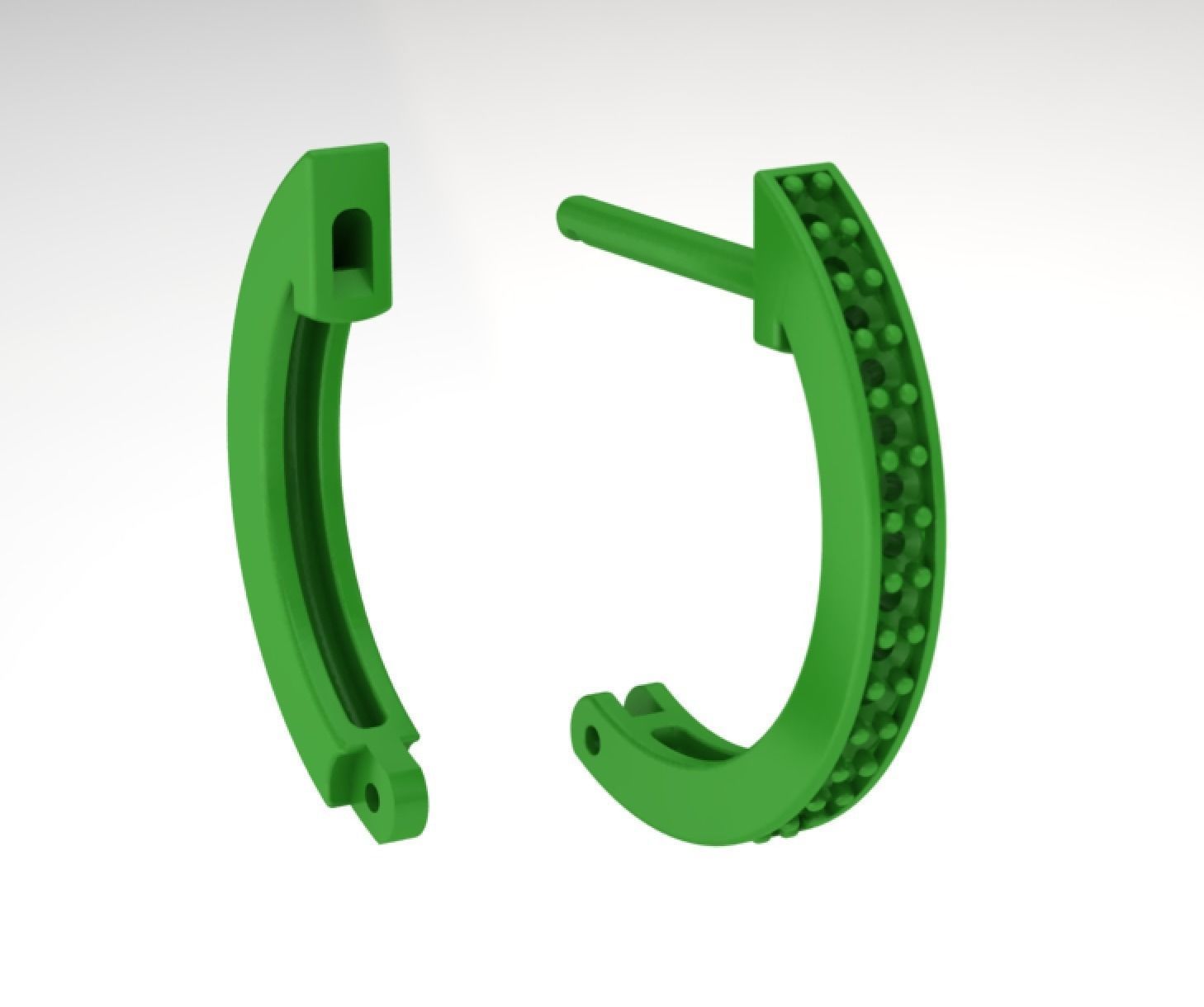 Hoop Earrings 15mm size Printable Earrings 3dmodel 3D model 3D ...