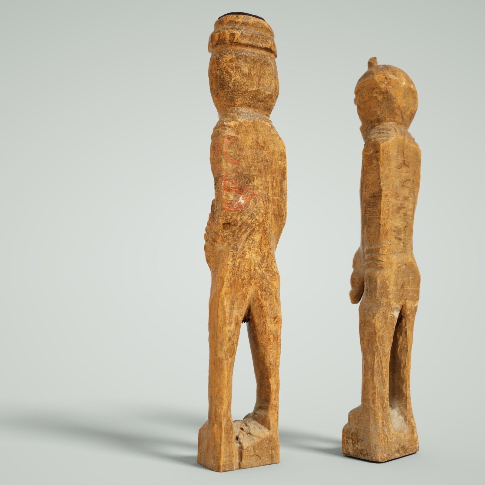 3D model Primitive Sculpture Couple 2 VR / AR / low-poly | CGTrader