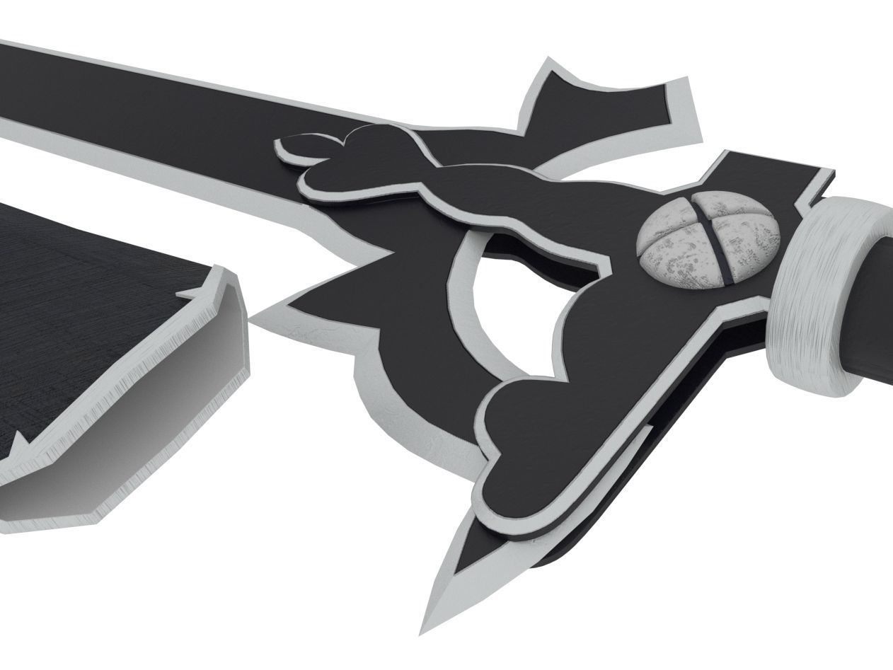 3D model Kirito Elucidator Sword Art Online VR / AR / low-poly | CGTrader