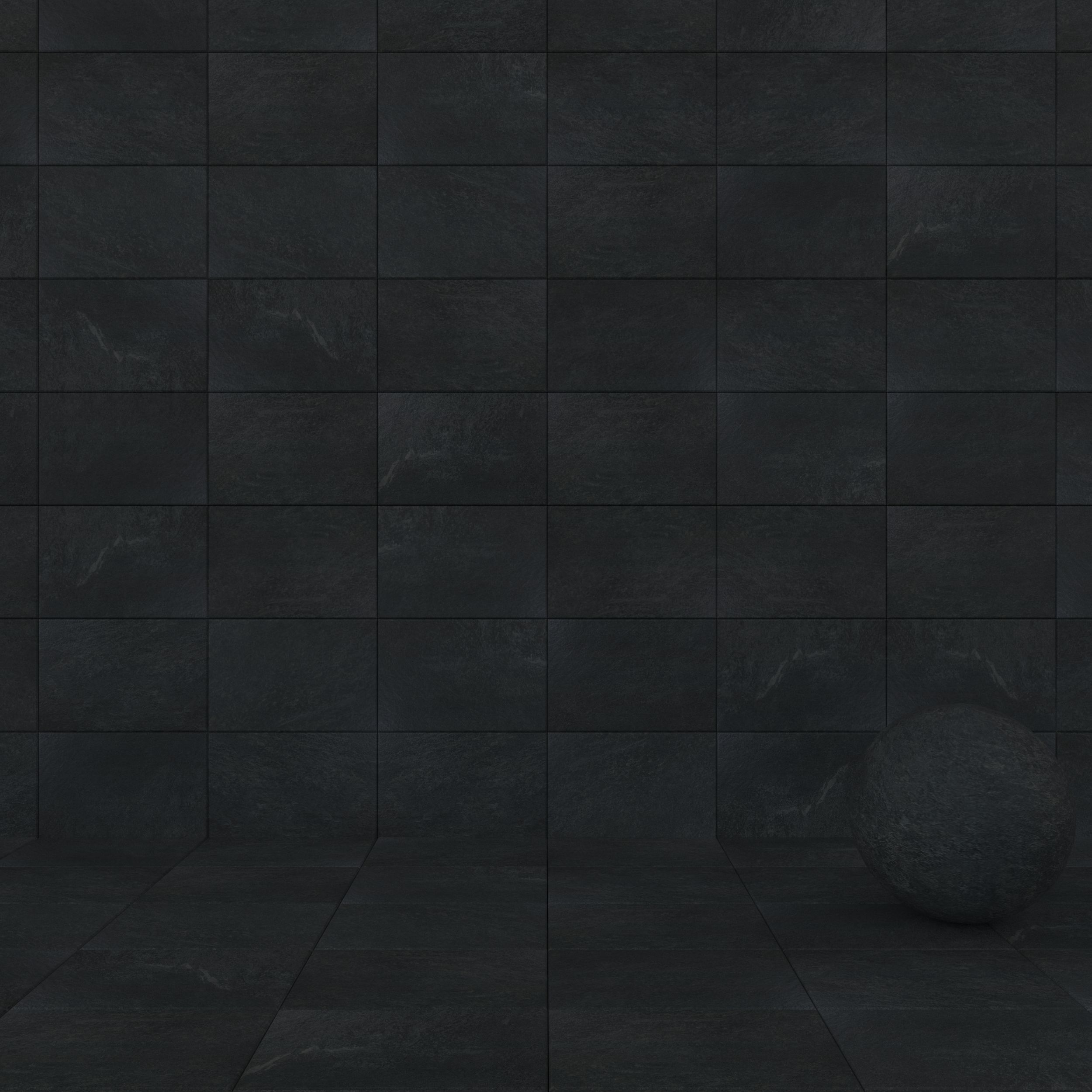 Stone Wall Tiles Mojo Anthracite 40x60 Texture | CGTrader