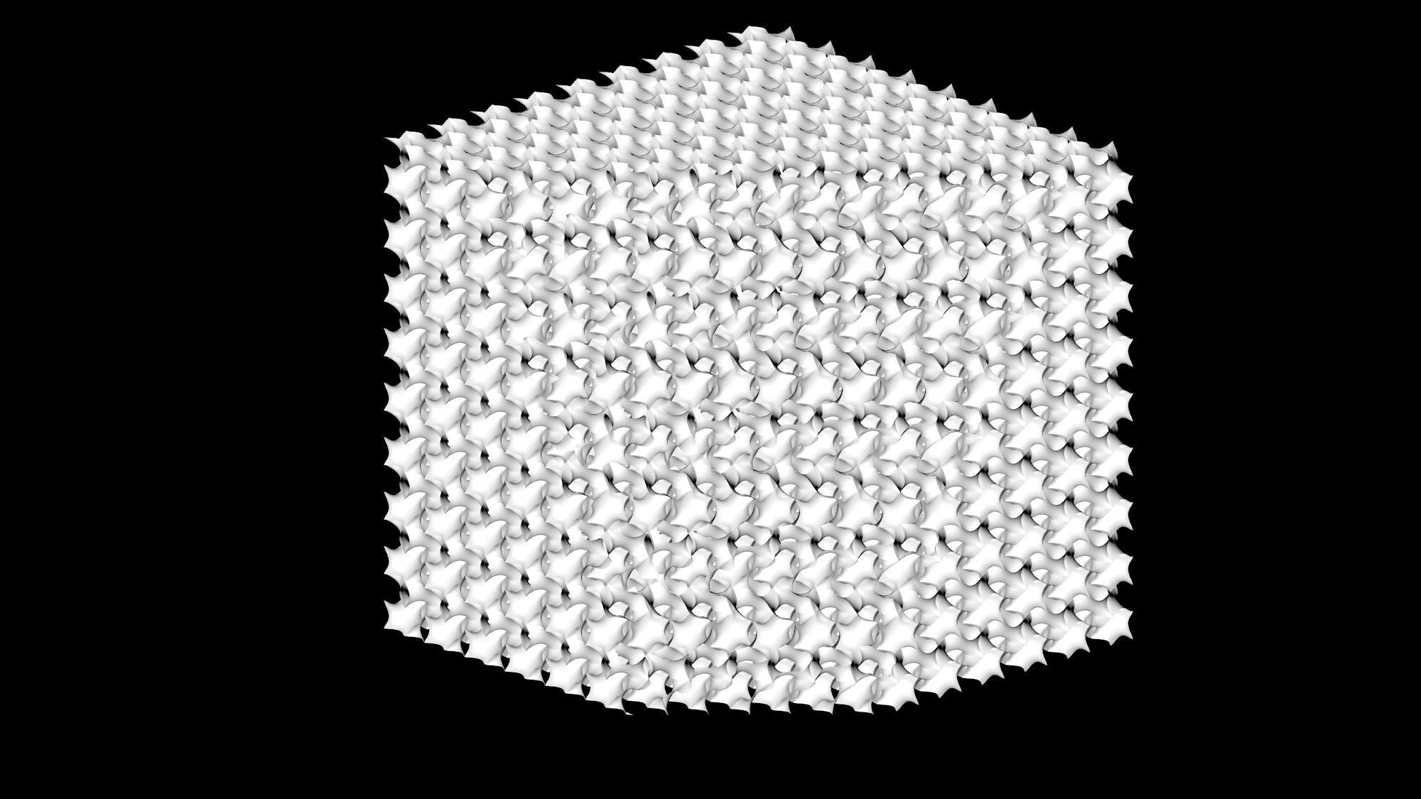 Gyroid cube 3D model 3D printable | CGTrader
