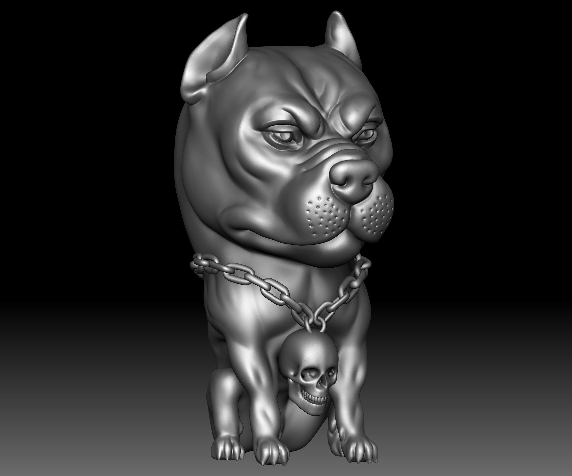 Pit Bull 3D STL file printable Bully 3D model 3D printable | CGTrader