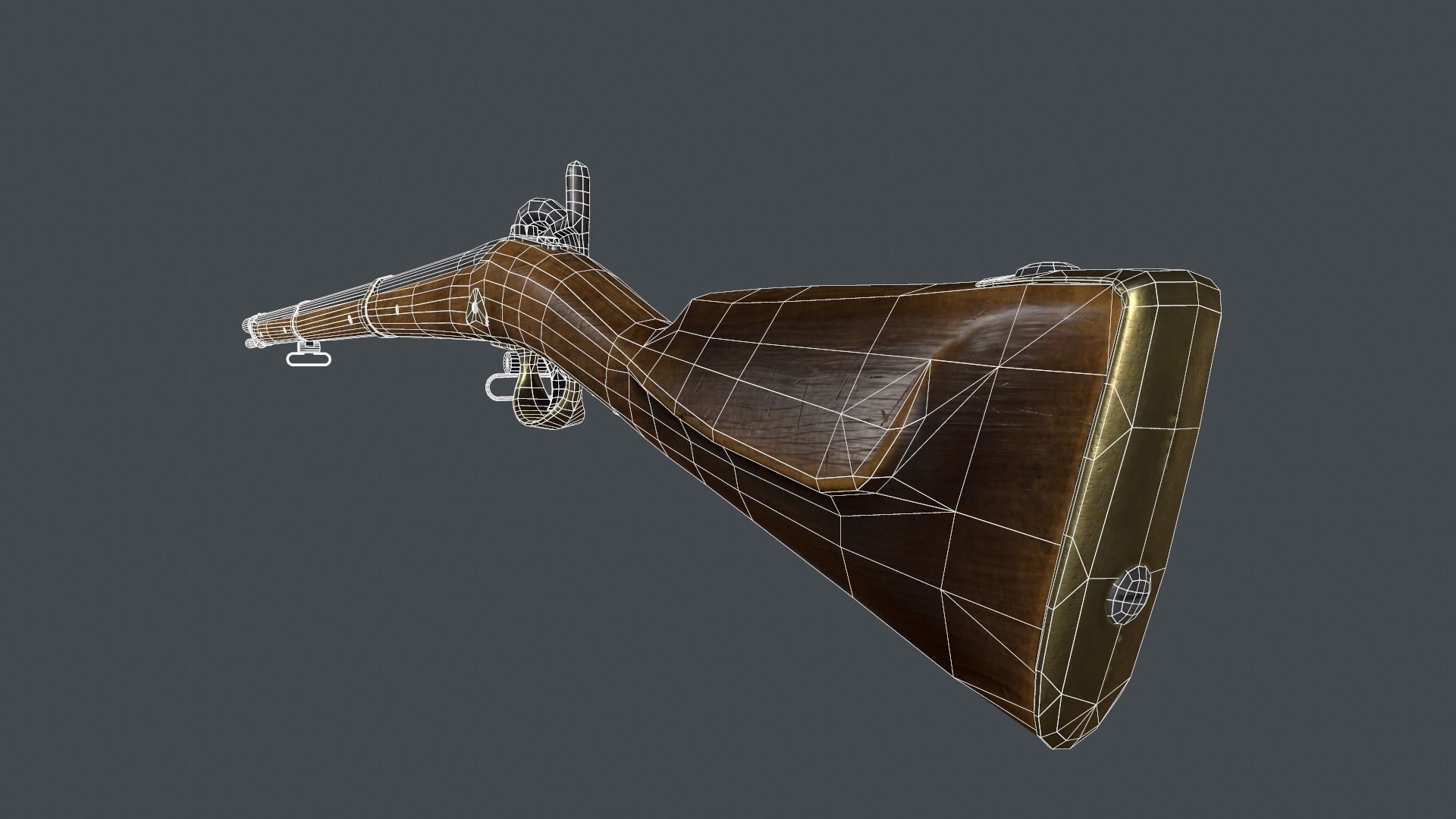 3D model Musket Game ready model VR / AR / low-poly | CGTrader