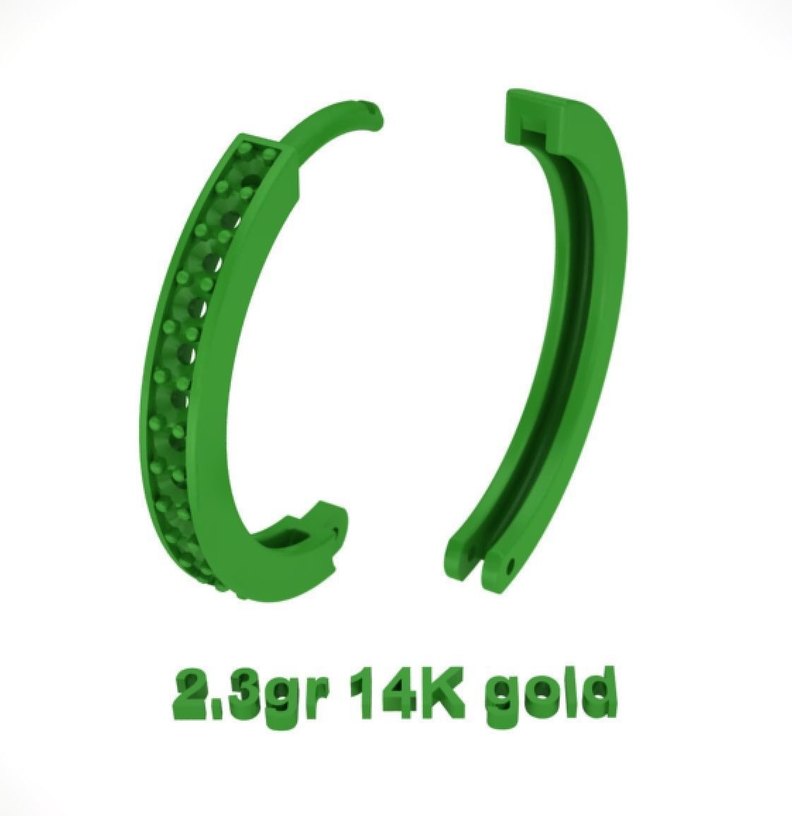 Hoop Earrings 20mm 3dmodel printable 3D model 3D printable | CGTrader