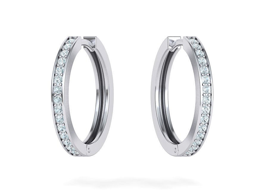 Hoop Earrings 20mm 3dmodel printable 3D model 3D printable | CGTrader