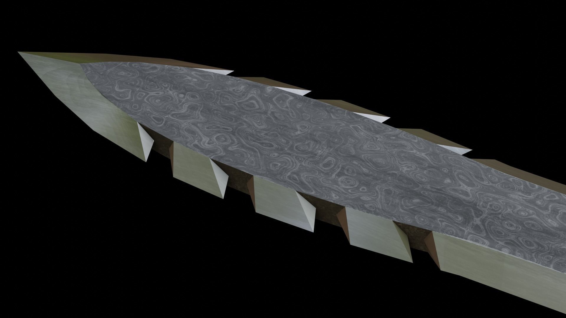 3D model Dagger Saw VR / AR / low-poly | CGTrader