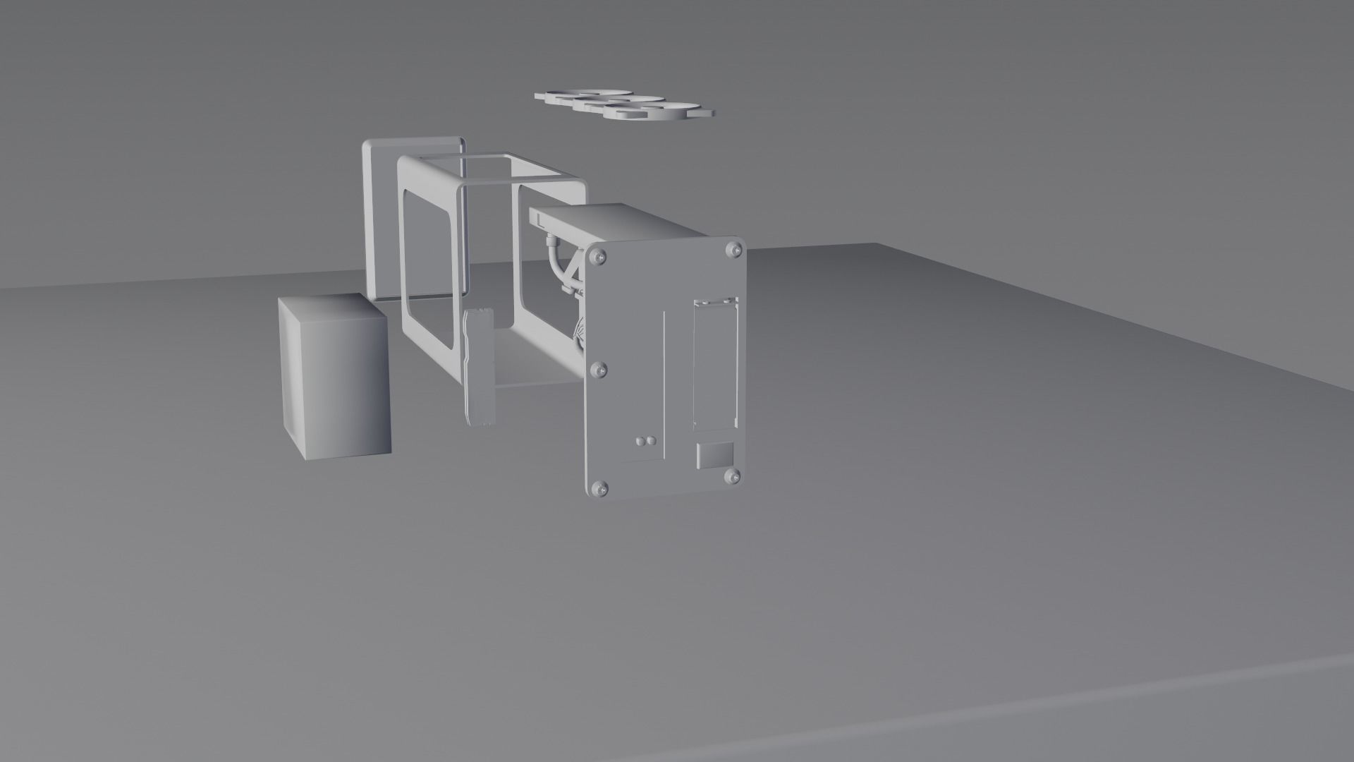 Mini ITX PC Water Cooled 3D model | CGTrader