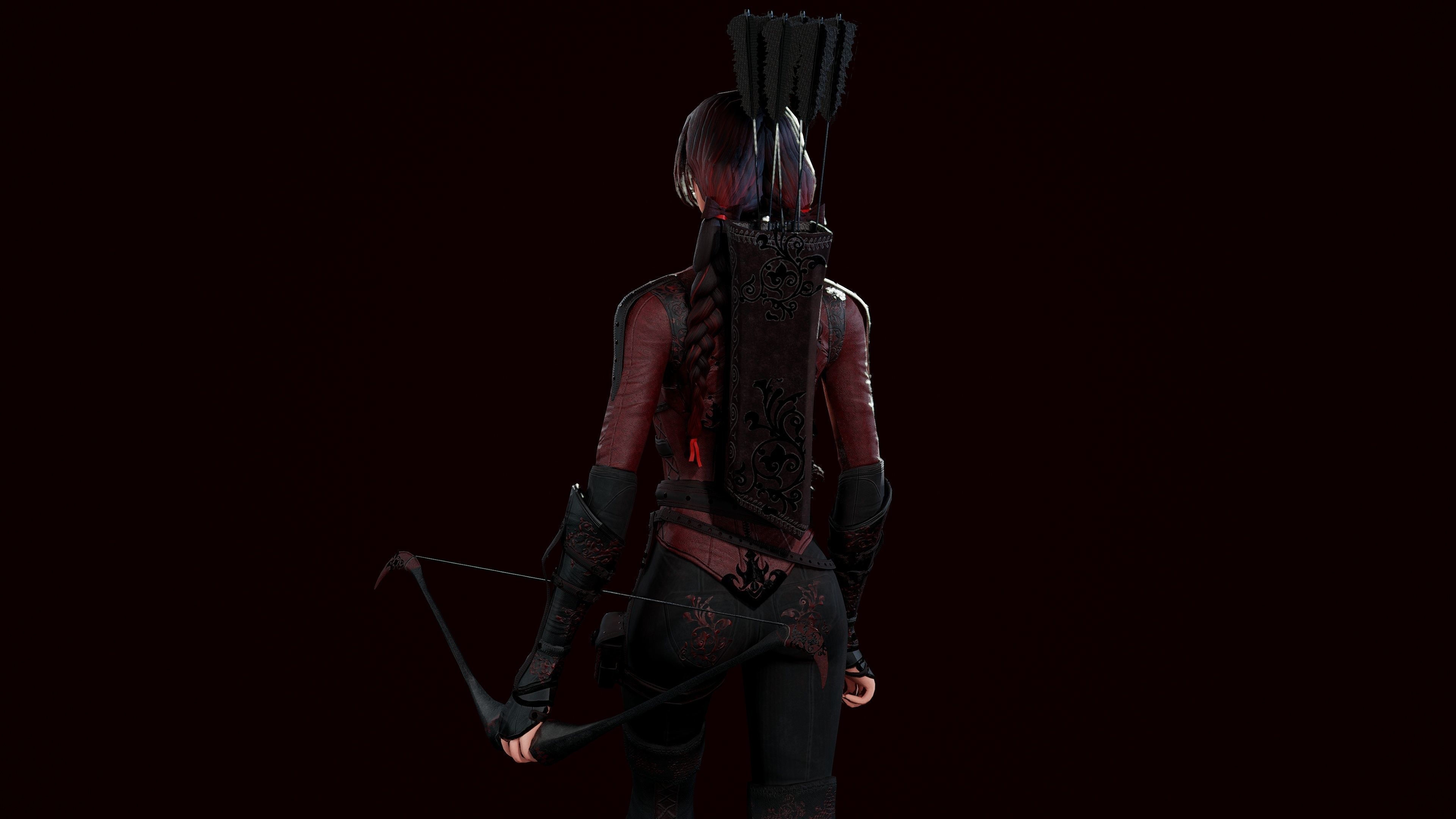 3D model Archer Sofia VR / AR / low-poly rigged animated | CGTrader