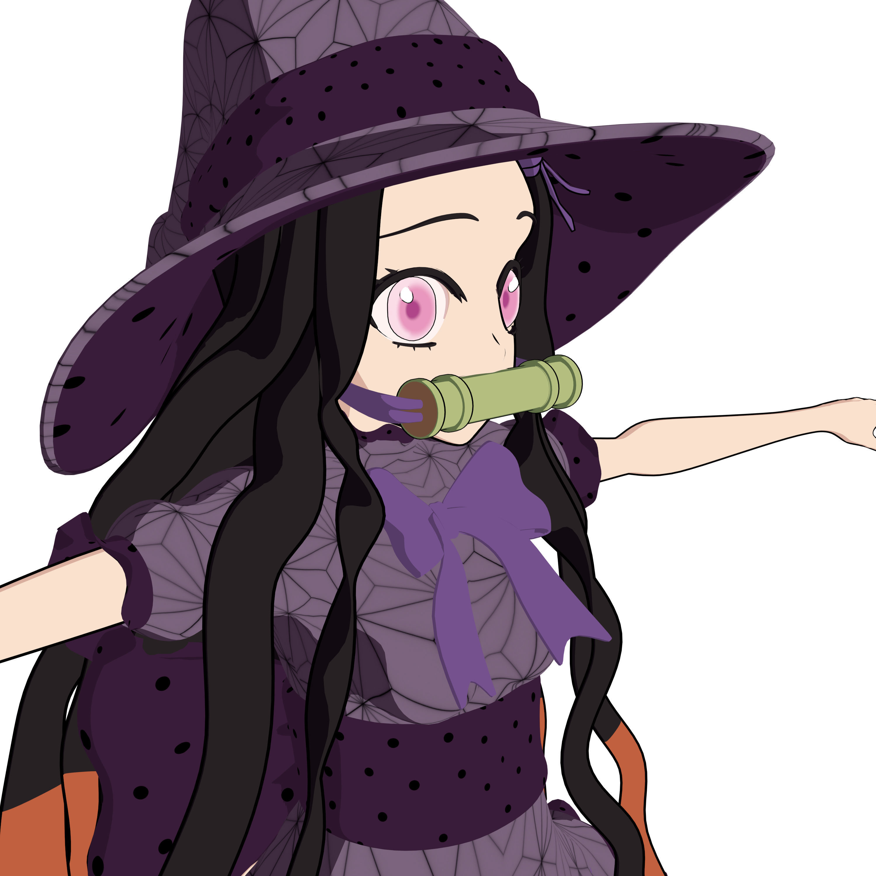 3D model Nezuko Halloween VR / AR / low-poly | CGTrader