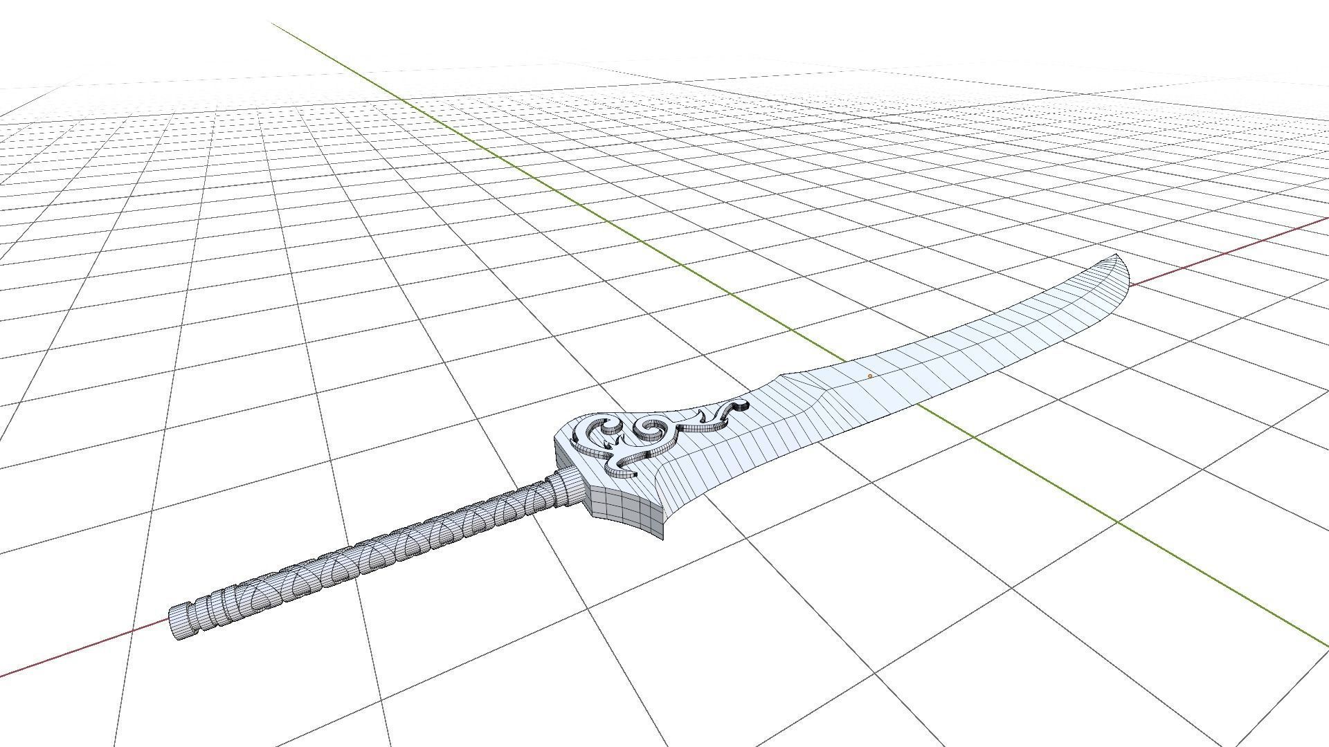 Auron sword FINAL FANTASY 3D model | CGTrader