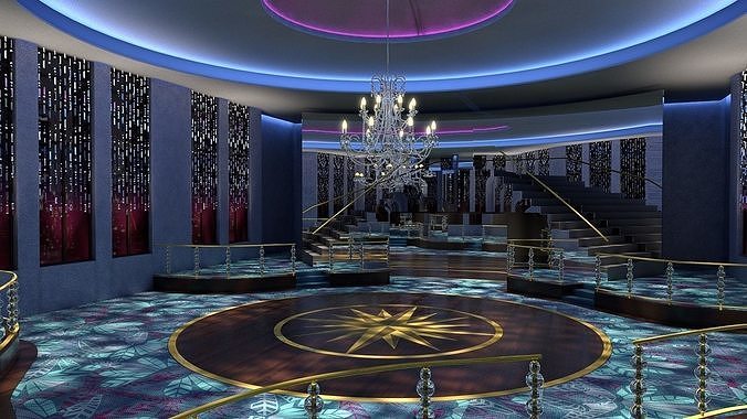 Ballroom 3 3D model | CGTrader