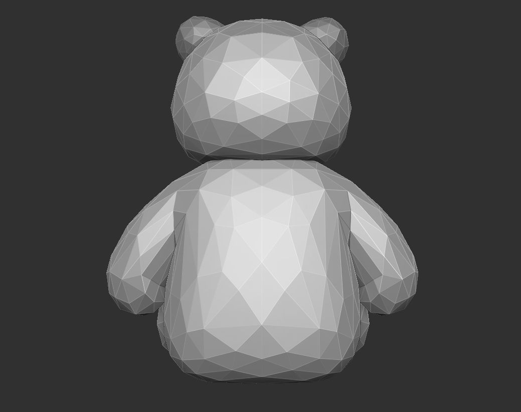 Low-Poly - Cute Teddy Bear 3D model 3D printable | CGTrader