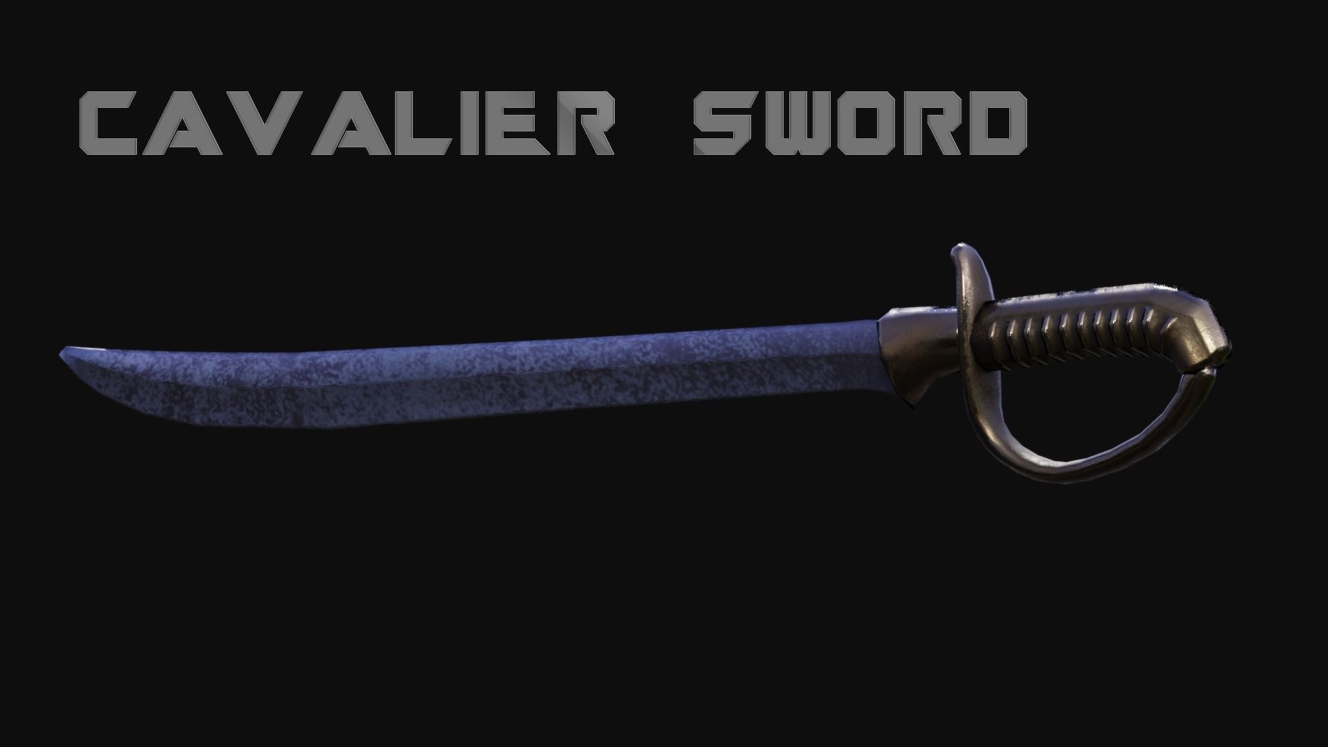3D model Cavalier Sword VR / AR / low-poly | CGTrader