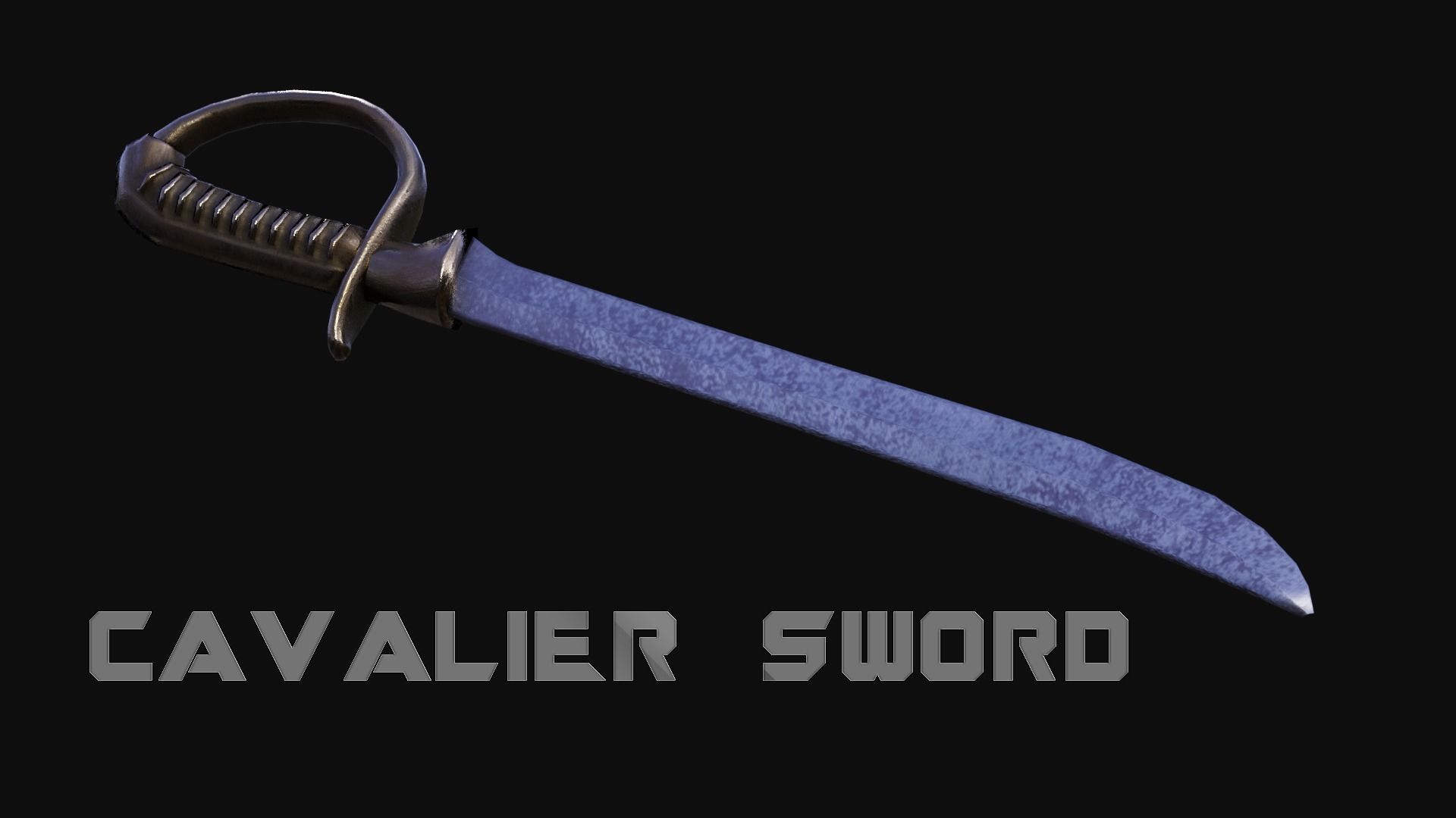 3D model Cavalier Sword VR / AR / low-poly | CGTrader