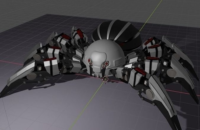 3D model Robo-spider VR / AR / low-poly | CGTrader