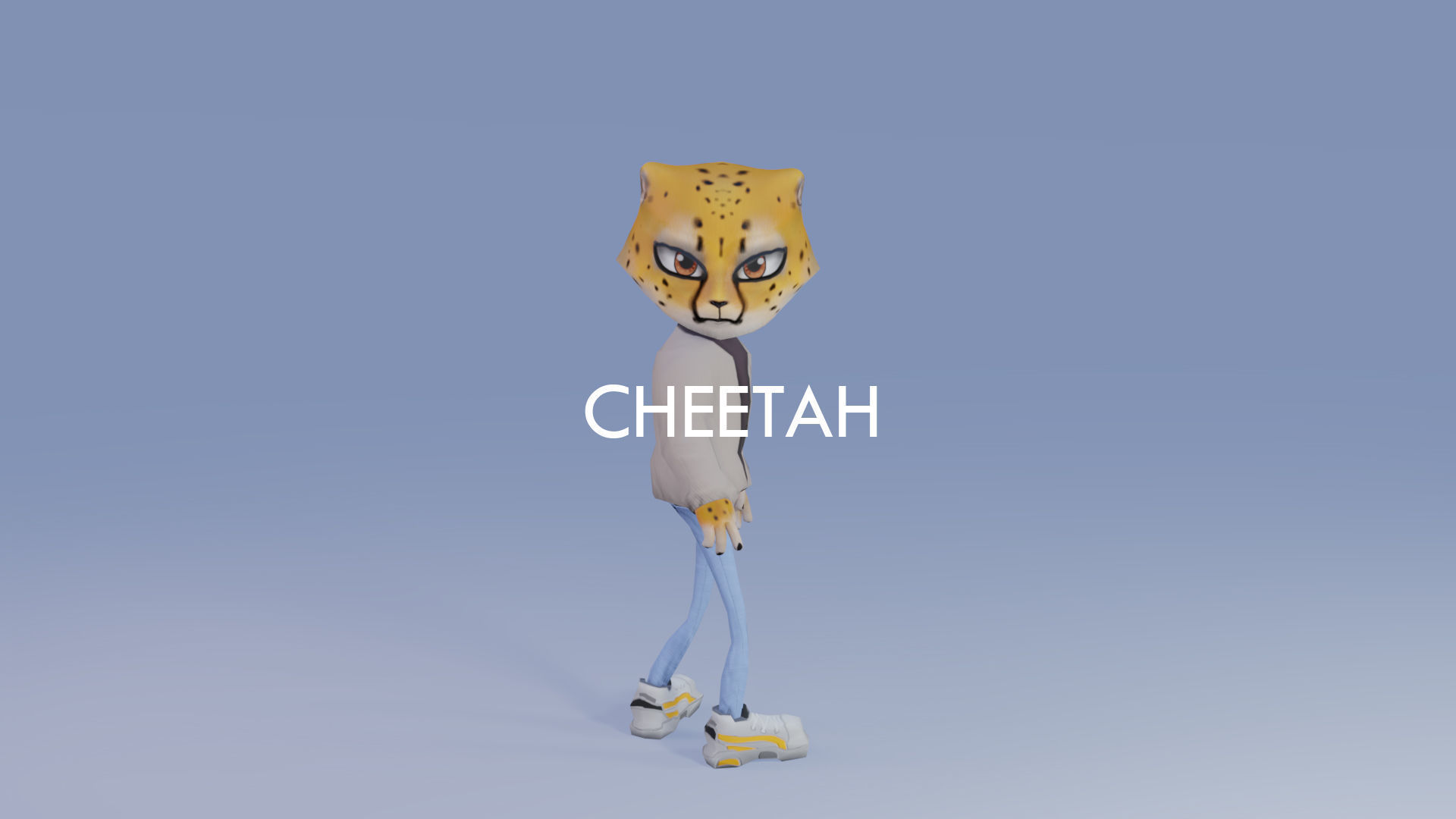 Low Poly Stylish Animal - Wildcat Pack free VR / AR / low-poly 3D model ...