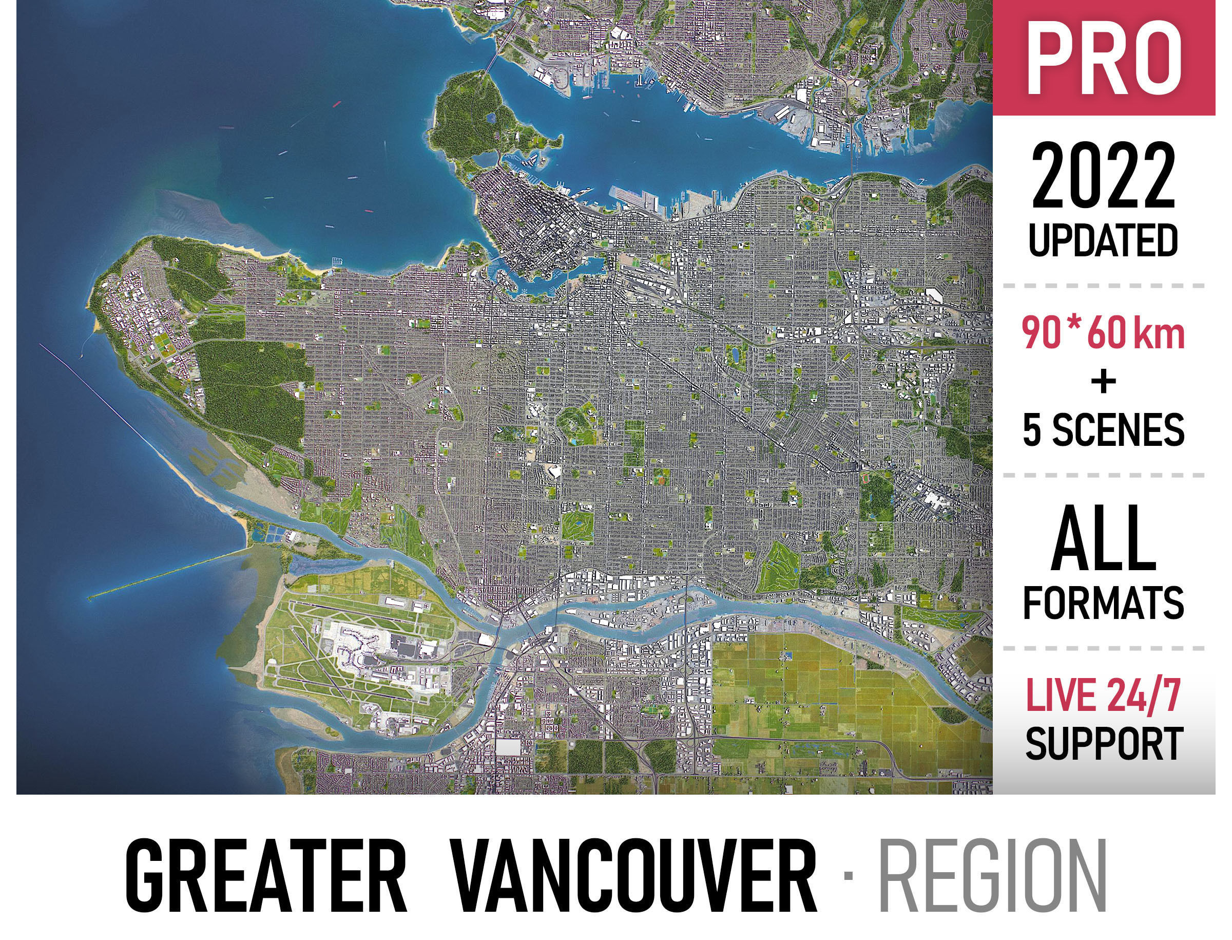 3D Model Collection Vancouver VR / AR / low-poly | CGTrader