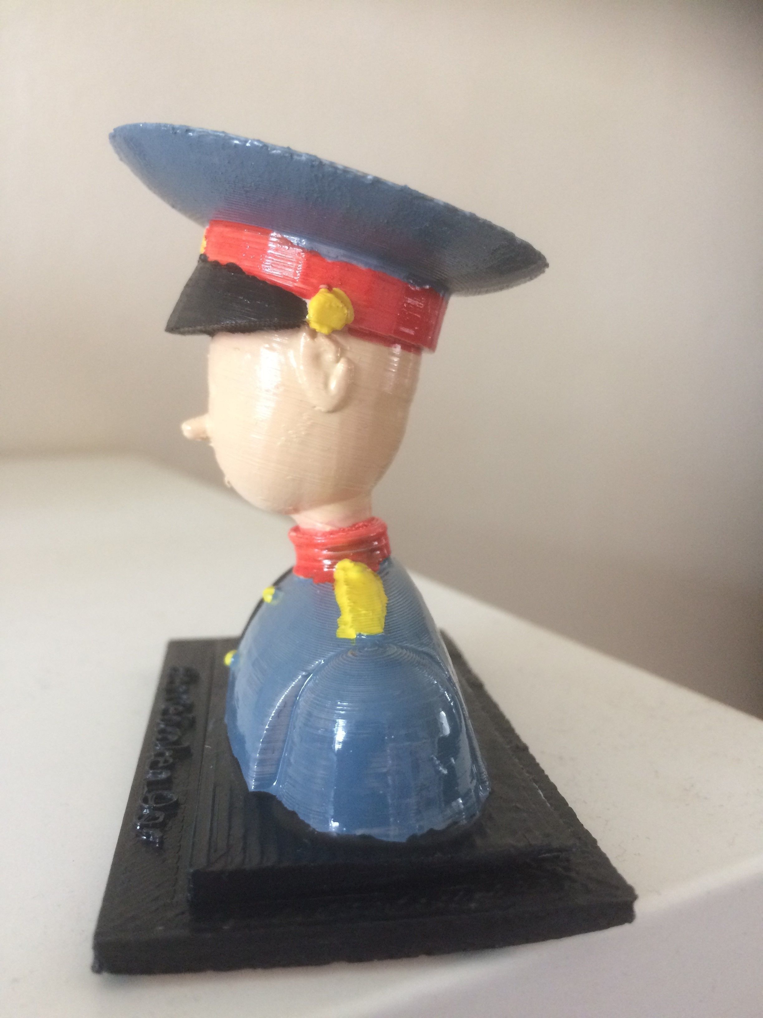 Tintin as Colonel 3D model 3D printable | CGTrader
